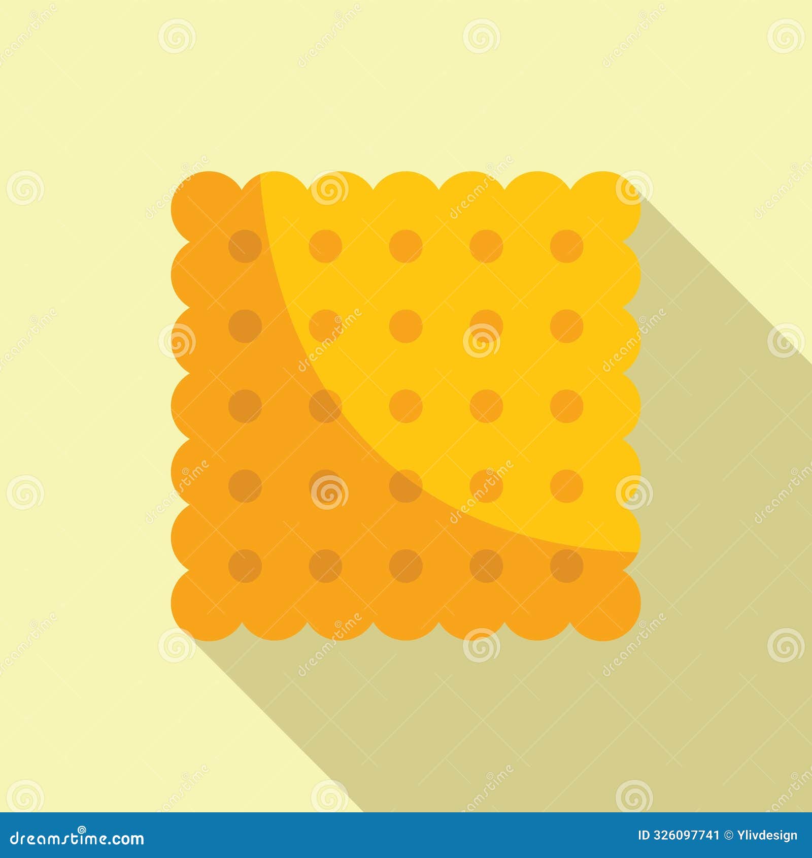 Square Cracker. Sweet Or Salty Biscuit Cookie. Popular Crunchy Snack ...