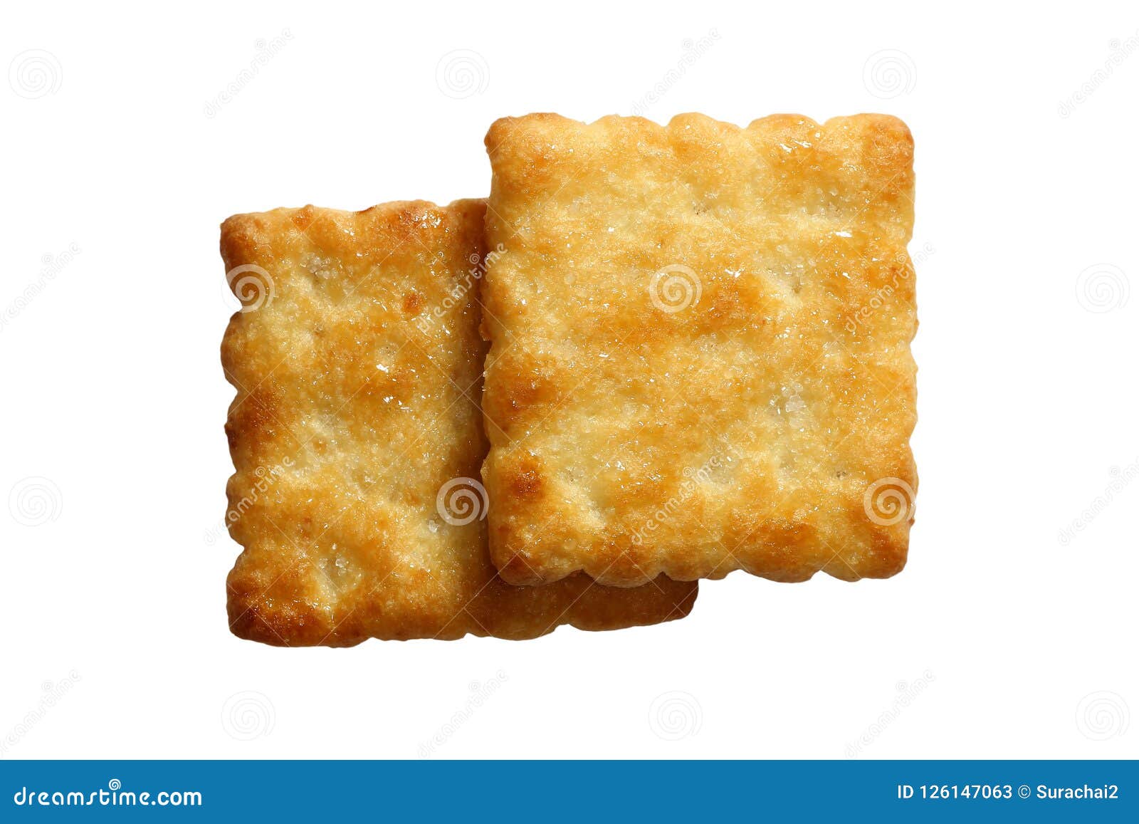 Square Crackers Isolated on White Stock Image - Image of cracker, baked ...