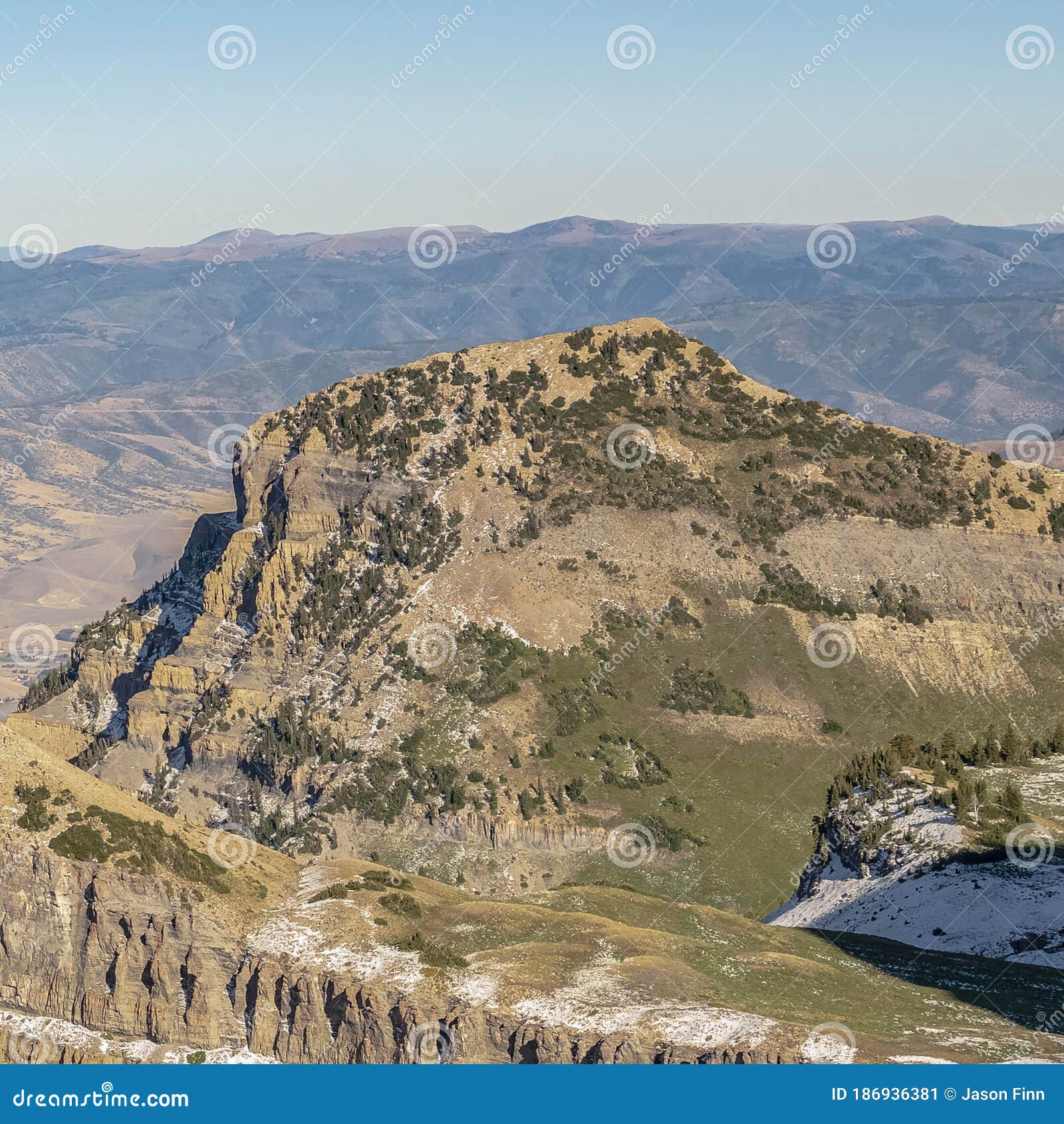 Square Crop Scenic View of Summit of Mount Timpanogos, Utah Stock Image ...
