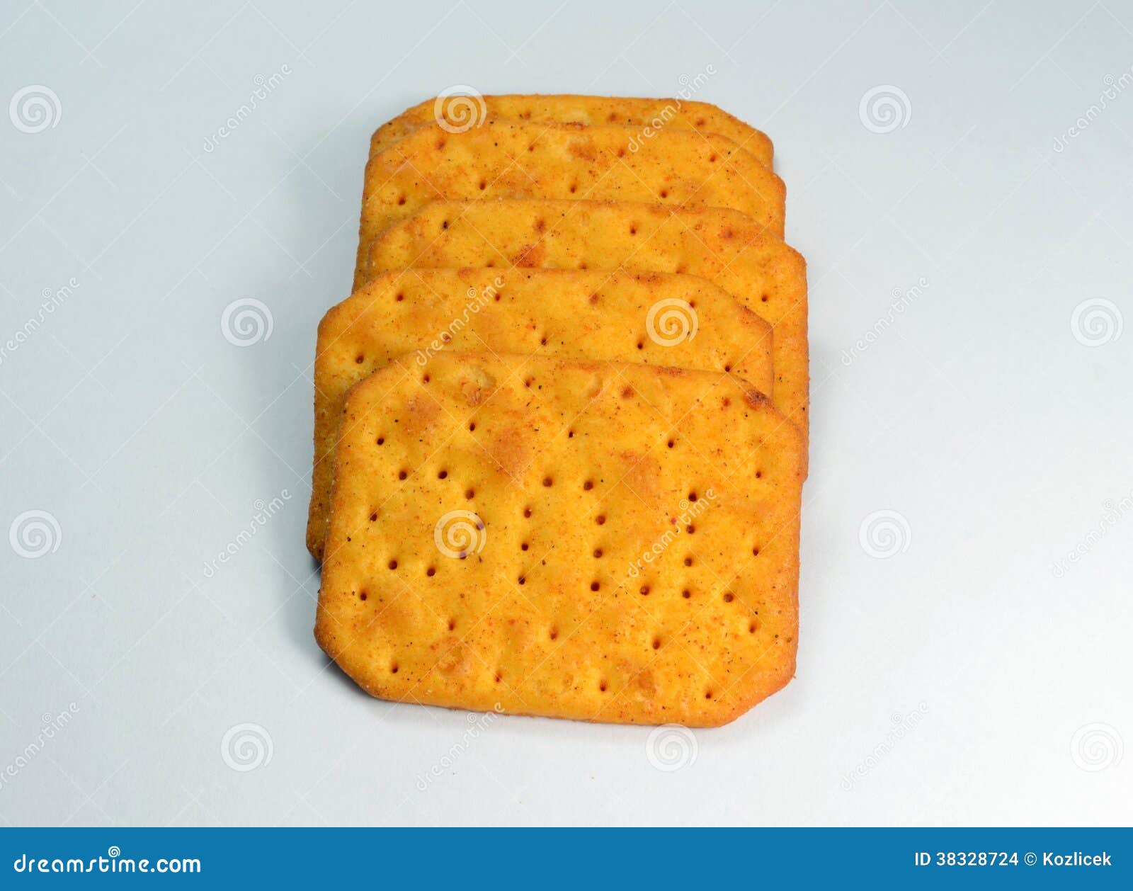 Square crunchy crackers stock photo. Image of salted - 38328724