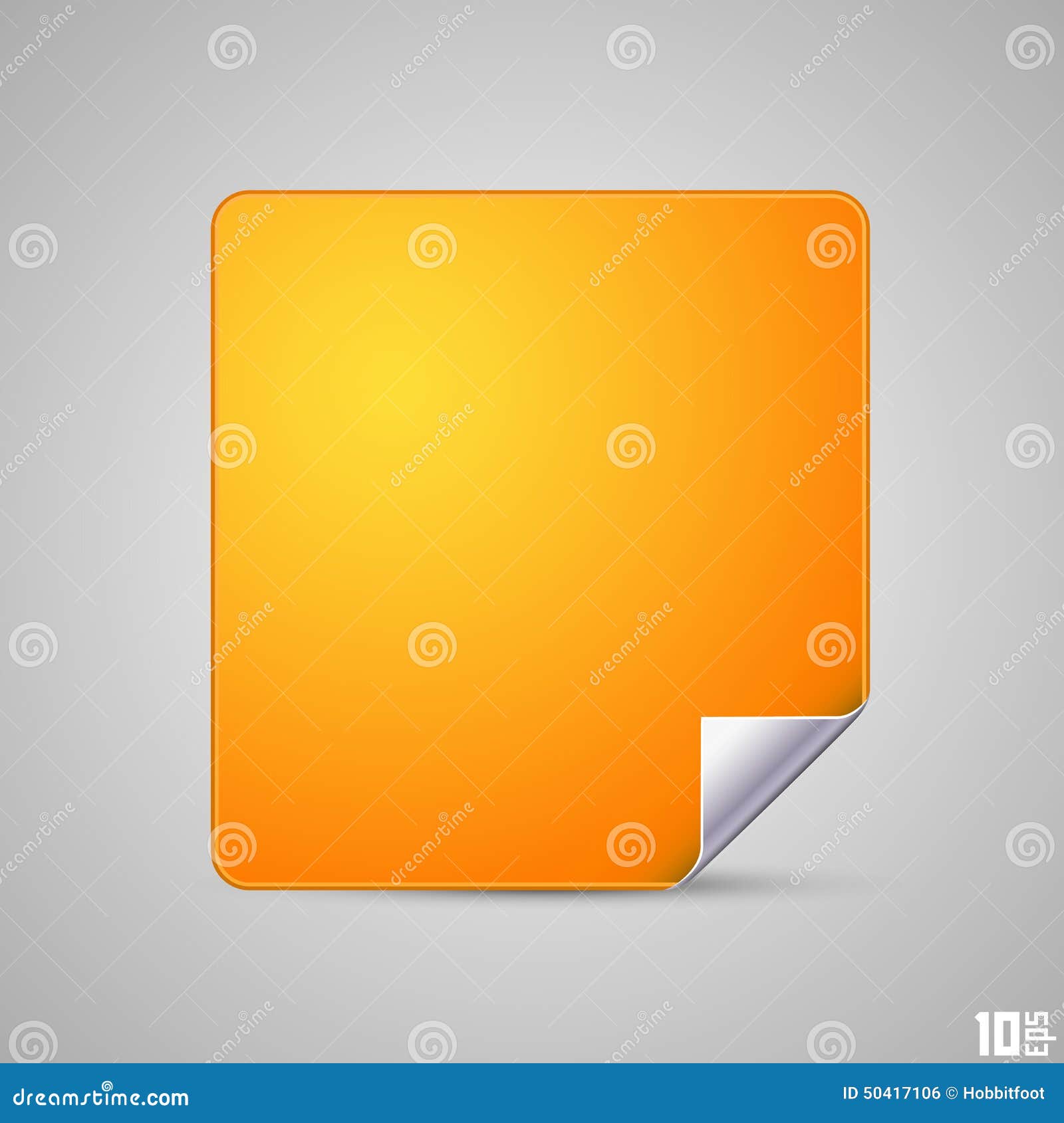 Square with a curved end stock vector. Illustration of copyspace - 50417106