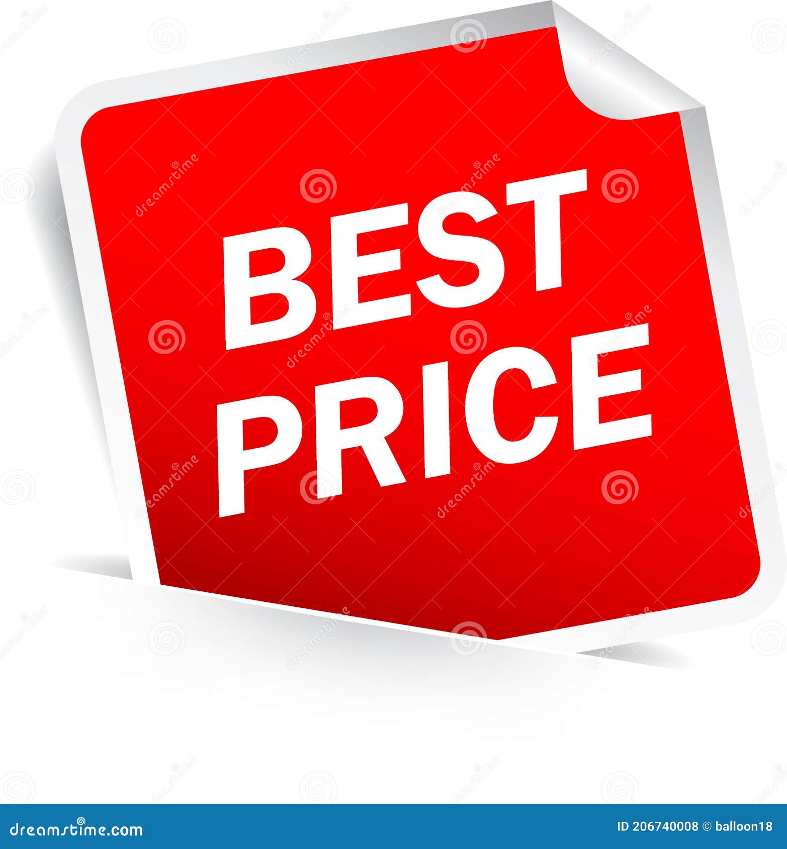 Best price sticker stock vector. Illustration of deal - 206740008
