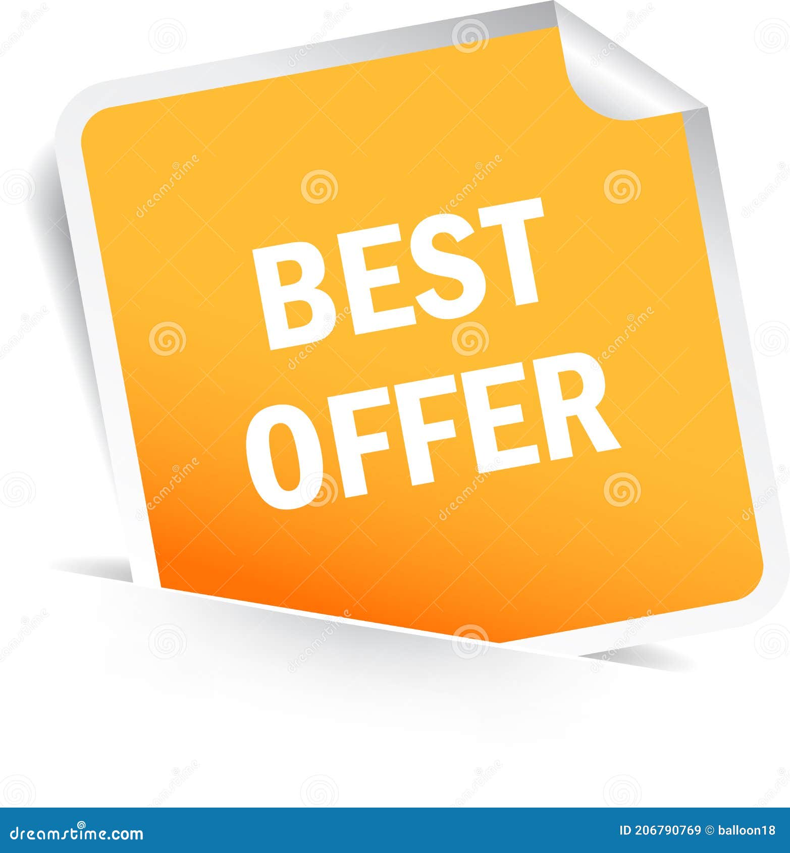 Best Offer vector sticker stock illustration. Illustration of apply ...