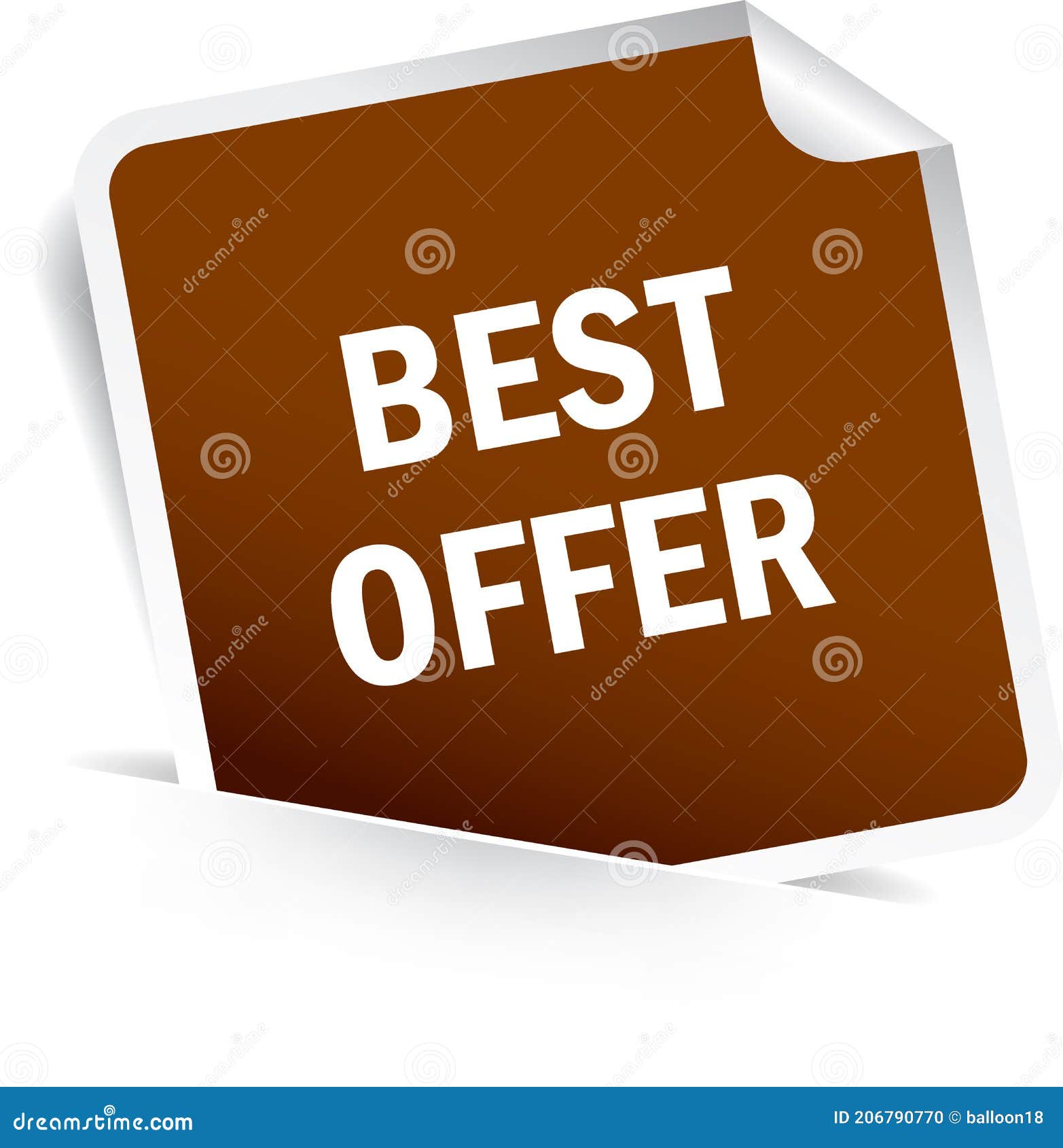 Best Offer vector sticker stock illustration. Illustration of clean ...