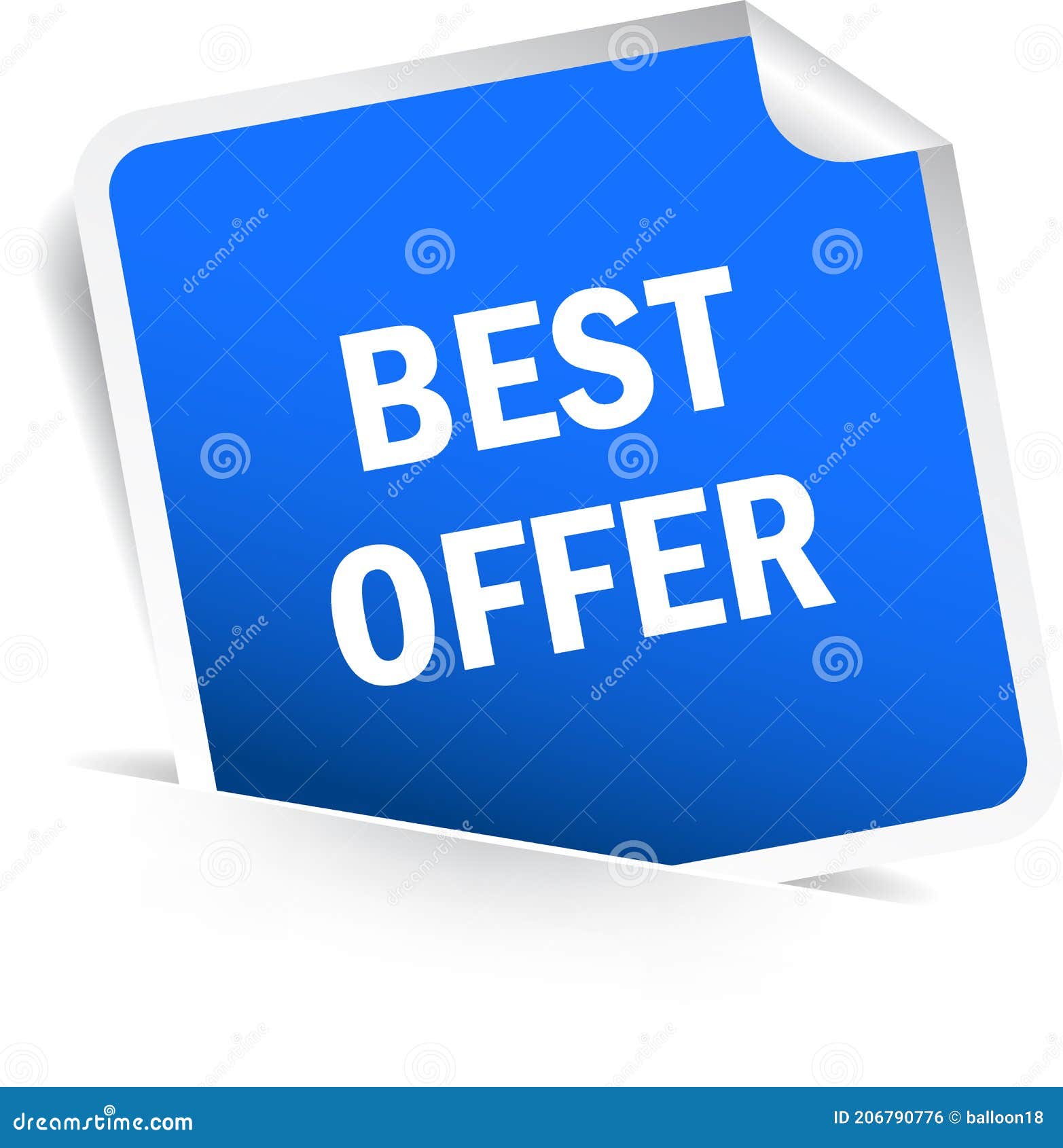 Best Offer vector sticker stock illustration. Illustration of clip ...