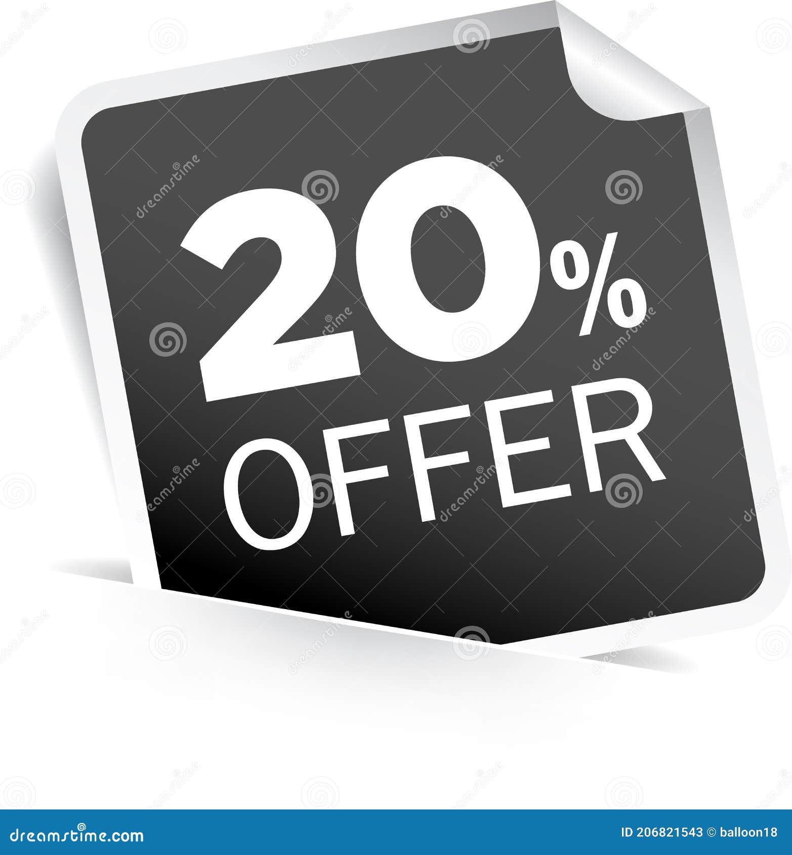 20 Percentage Discount Offer Stock Illustration - Illustration of ...