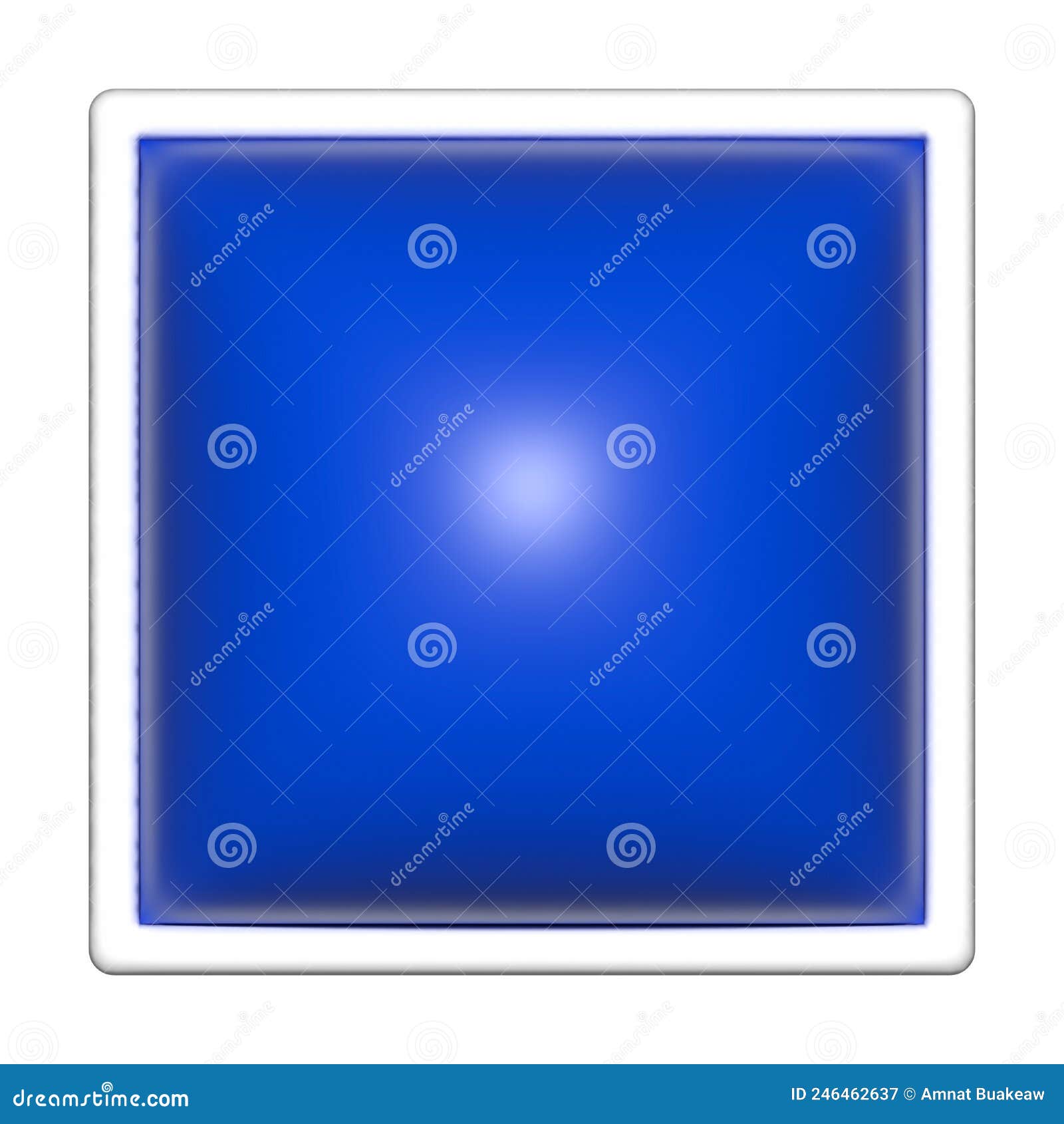 Square 3d Shapes, 3d Geometric Basic, Simple Square Blue Shape Stock ...