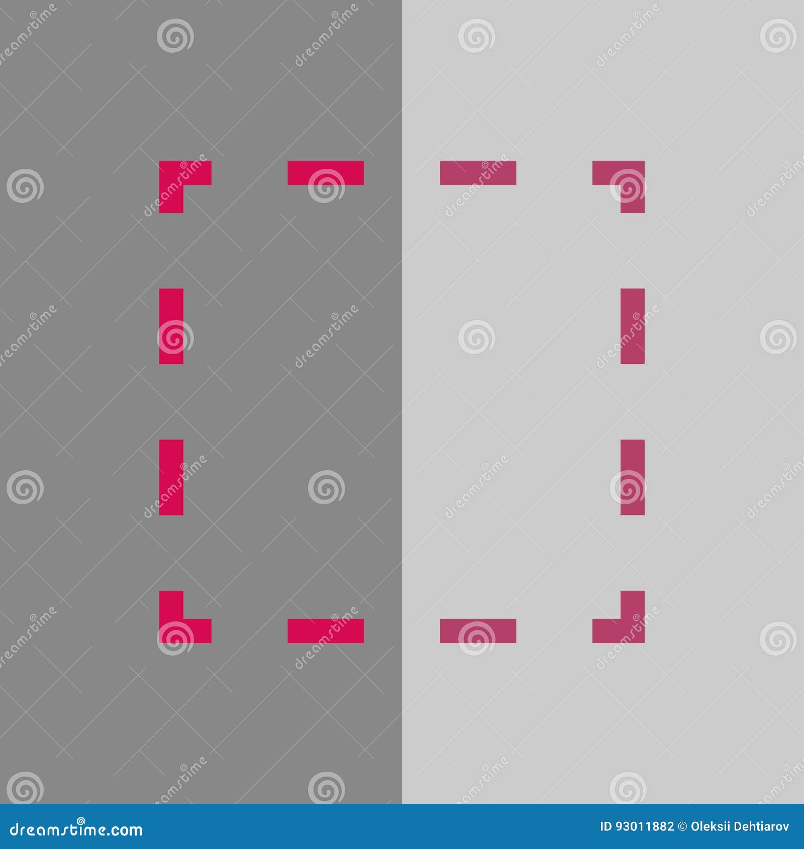 Square Dashed Line Icon Stock Vector Illustration Flat Design Stock ...