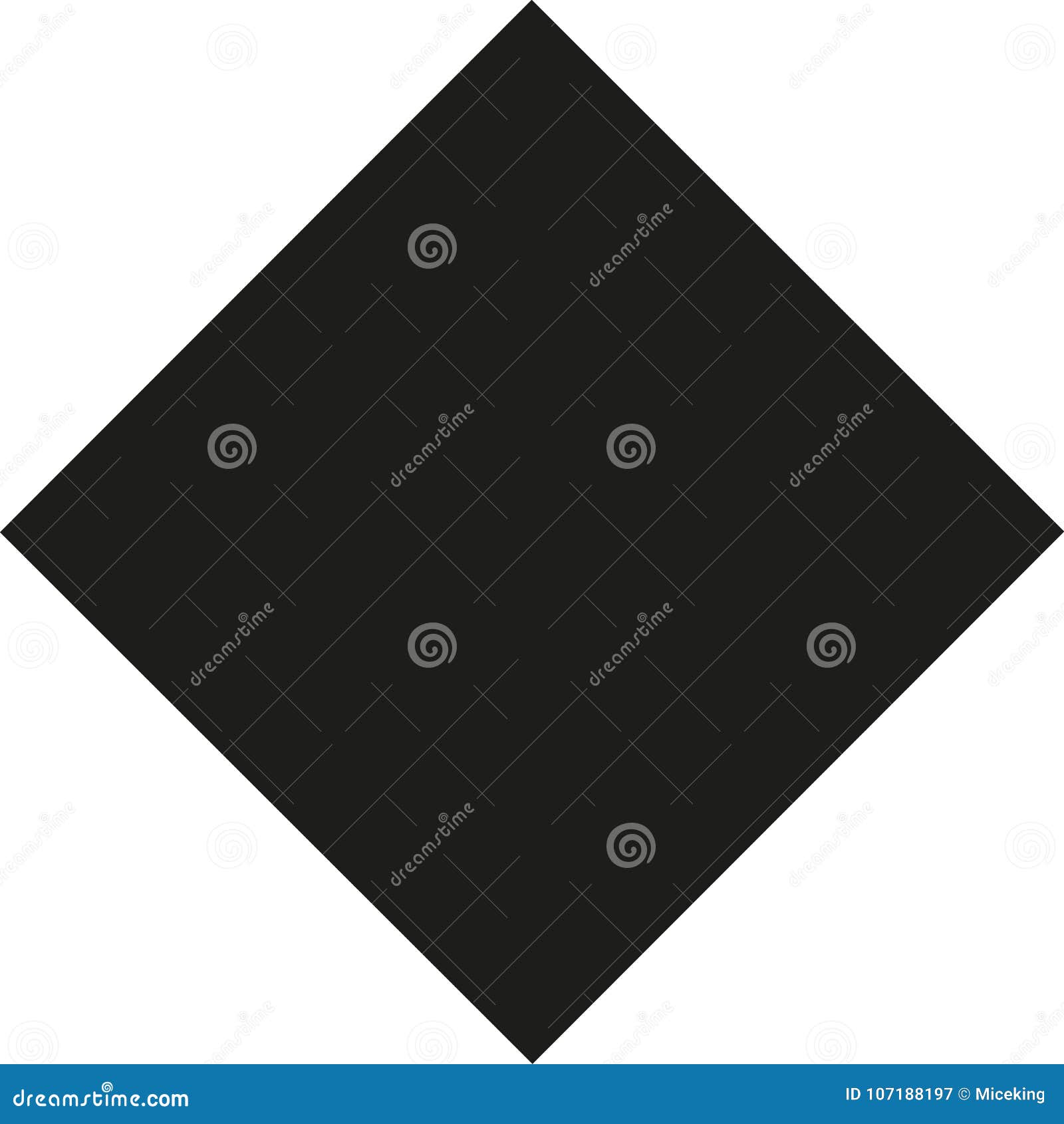 Square diagonal black stock vector. Illustration of isolated - 107188197