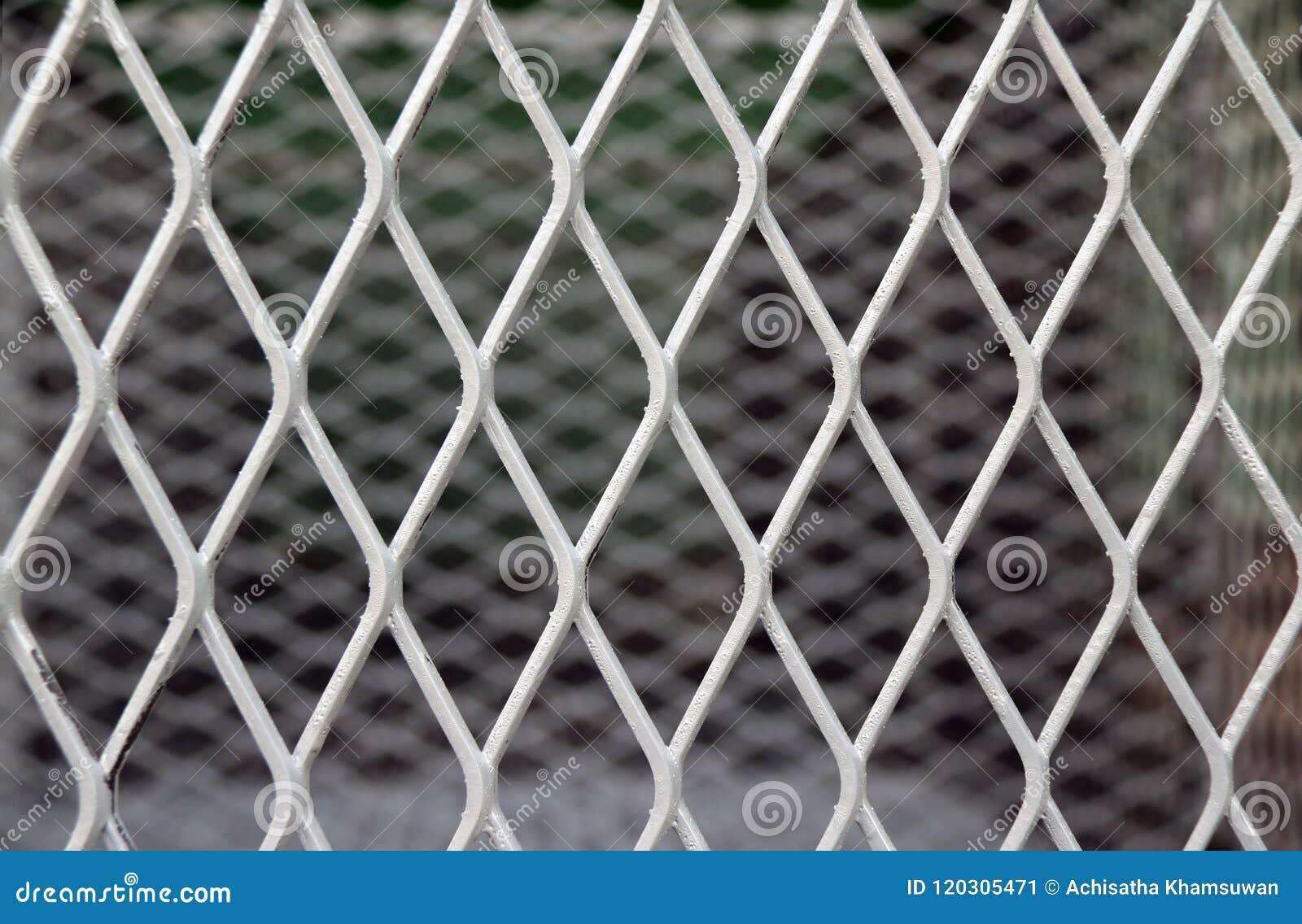 Square Diagonal Pattern of Metal Cage. Pattern of Steel Grating Stock ...
