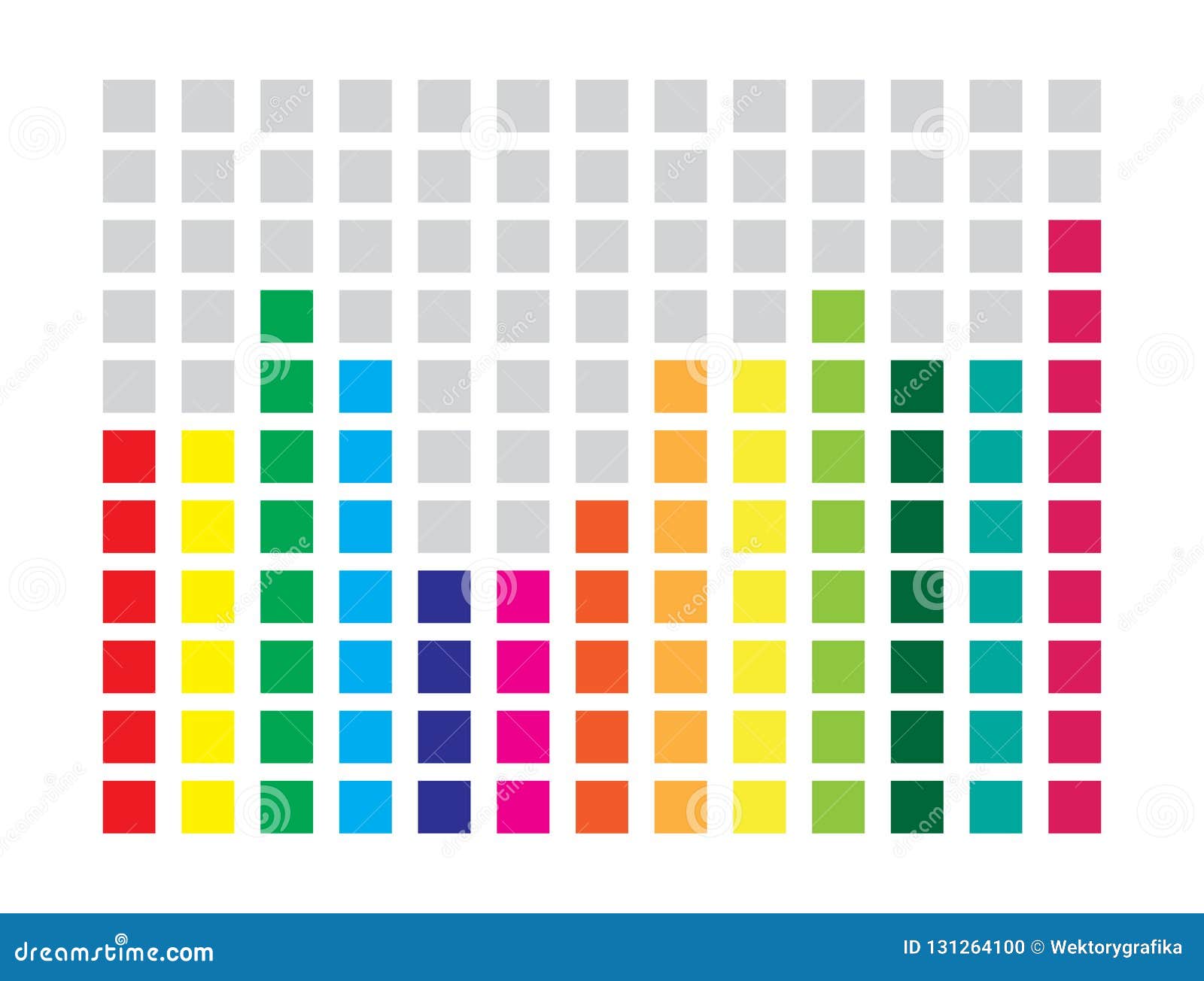 Square Diagram Equalizer Design Isolated On White Background Cartoon ...