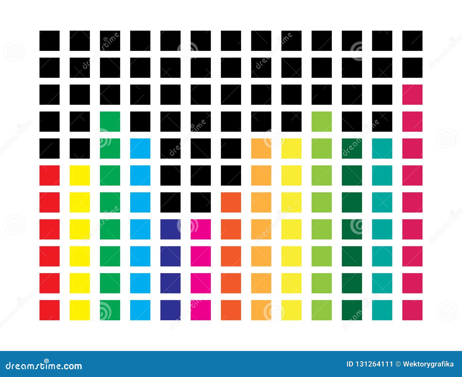 Square Diagram Equalizer Design Isolated on White Background Stock ...