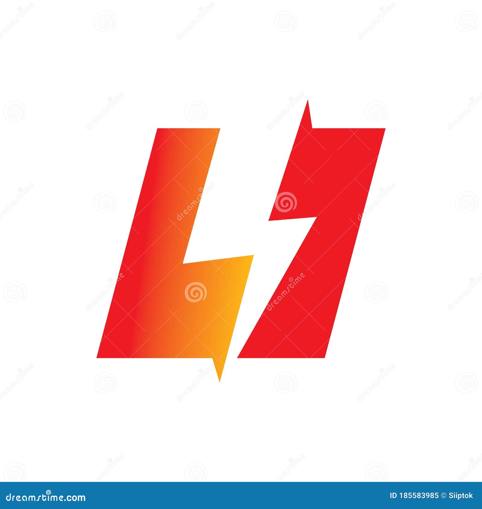 Square Diamond Lightning Logo Design Stock Illustration - Illustration ...