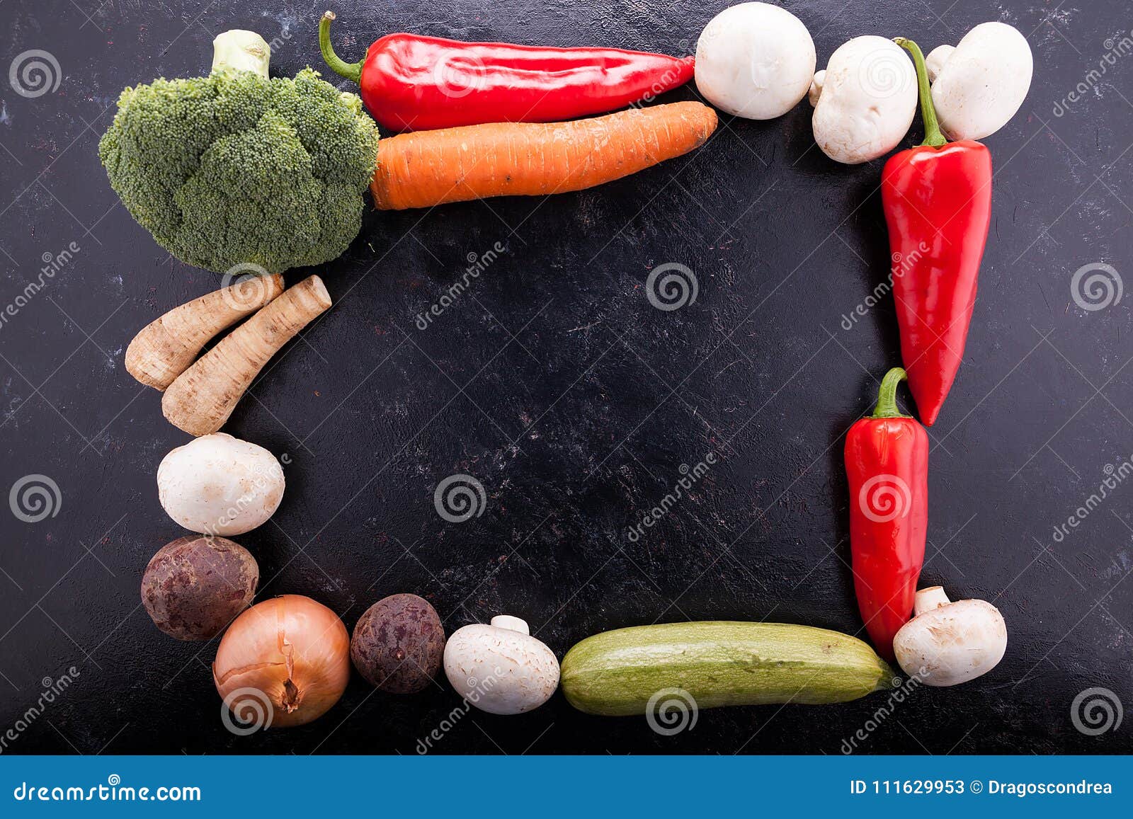 Square of Different Vegetables Stock Image - Image of mushrooms ...