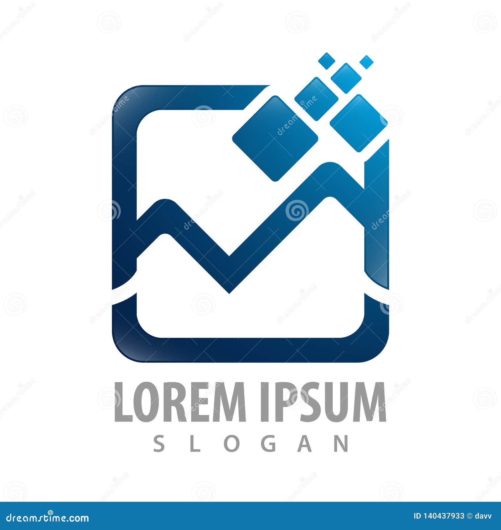 Digital Initial Letter LD Logo Concept Design. Symbol Graphic Template ...