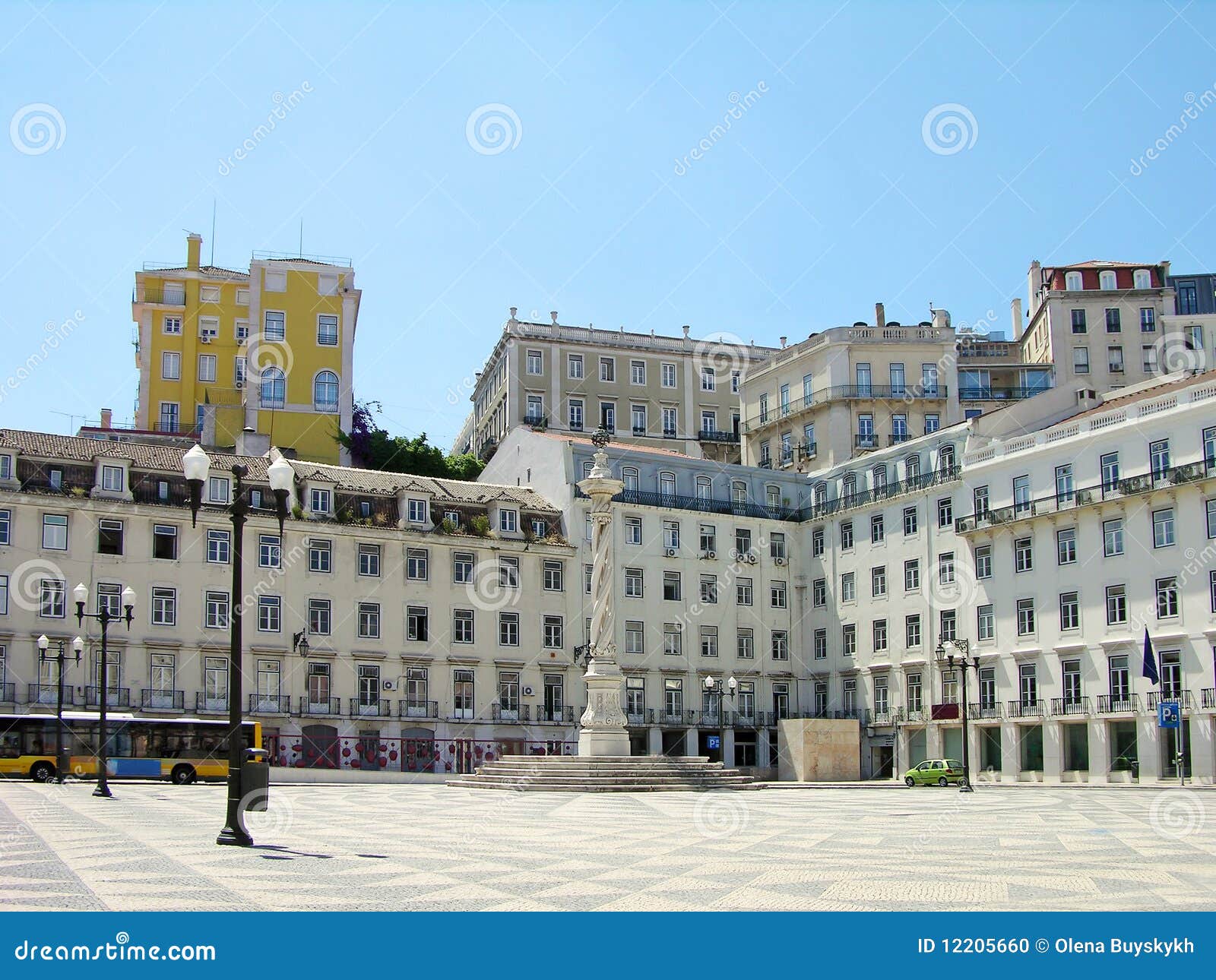 Square Do Municipio, Lisbon, Portugal Stock Photo - Image of ...