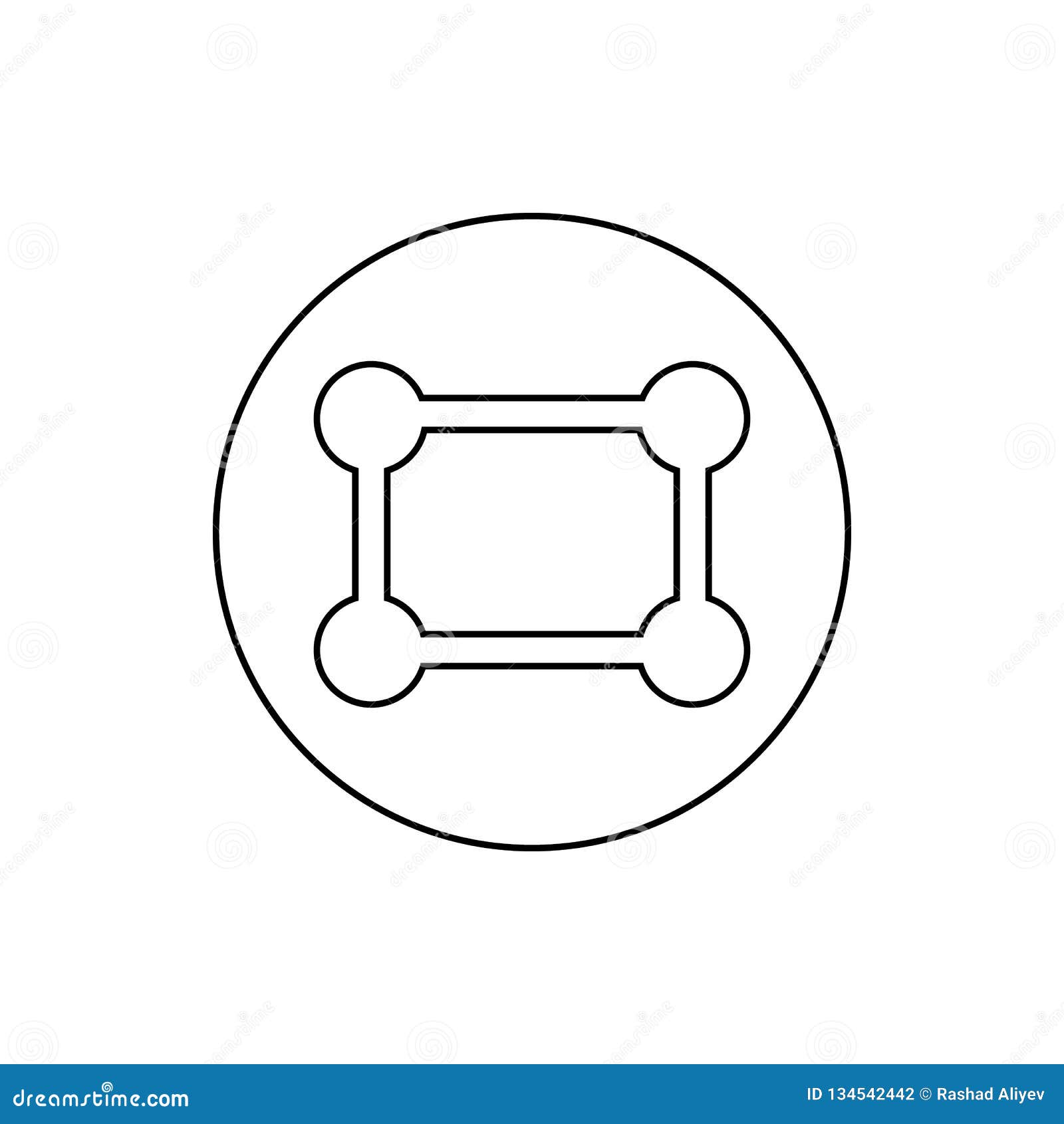 Square with Dots Icon. Element of Web for Mobile Concept and Web Apps ...
