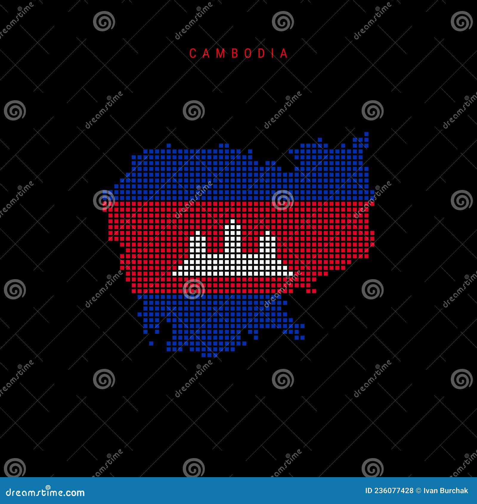 The Cambodian Pattern Wall Is A Floral Pattern On A Black Background ...