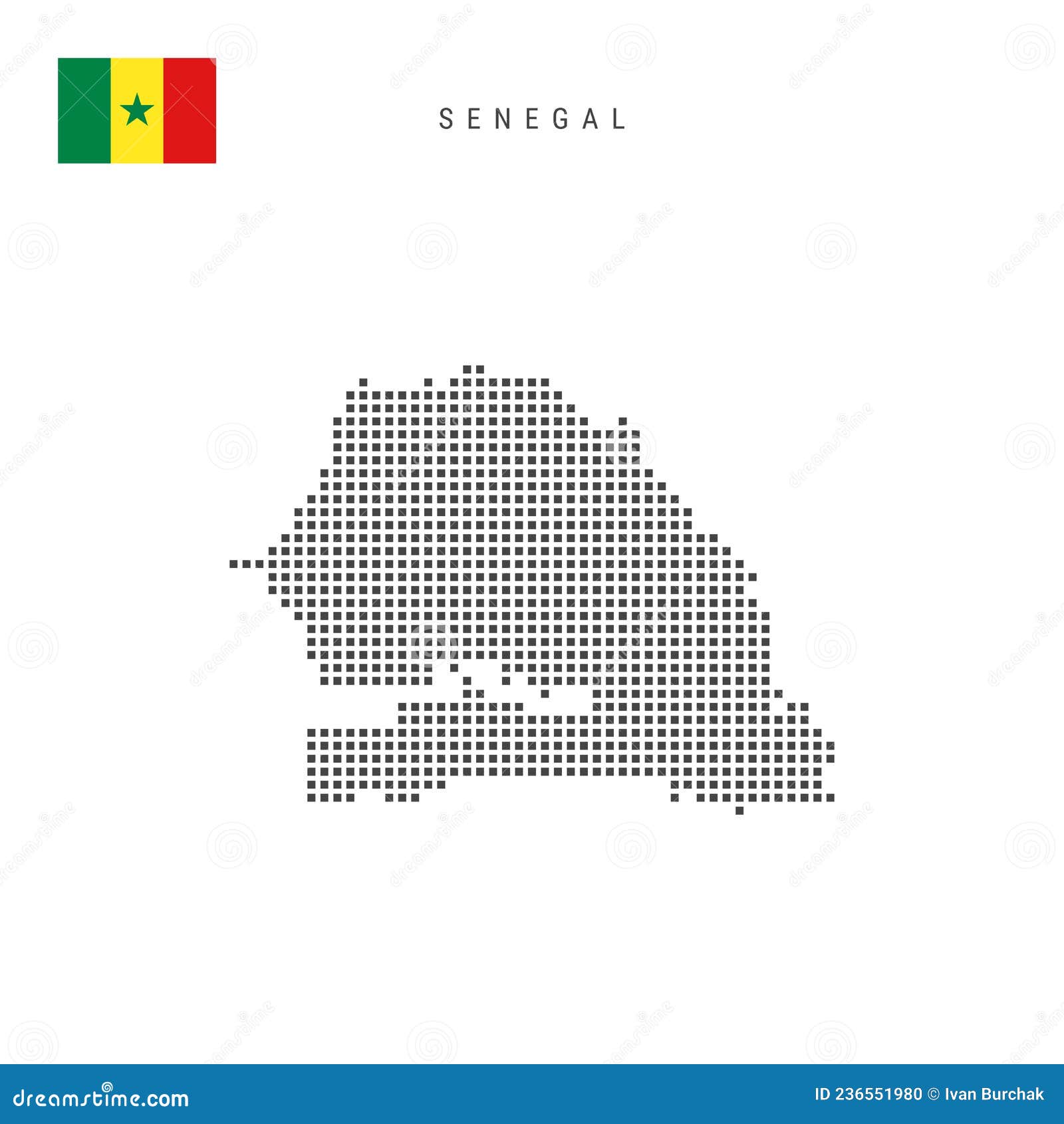 Pixel Senegal Map Abstractions Cartoon Vector | CartoonDealer.com ...