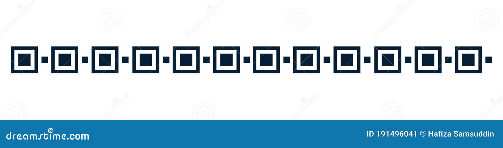 Square Dotted Pattern Border Design. Vector Illustration Decorative ...