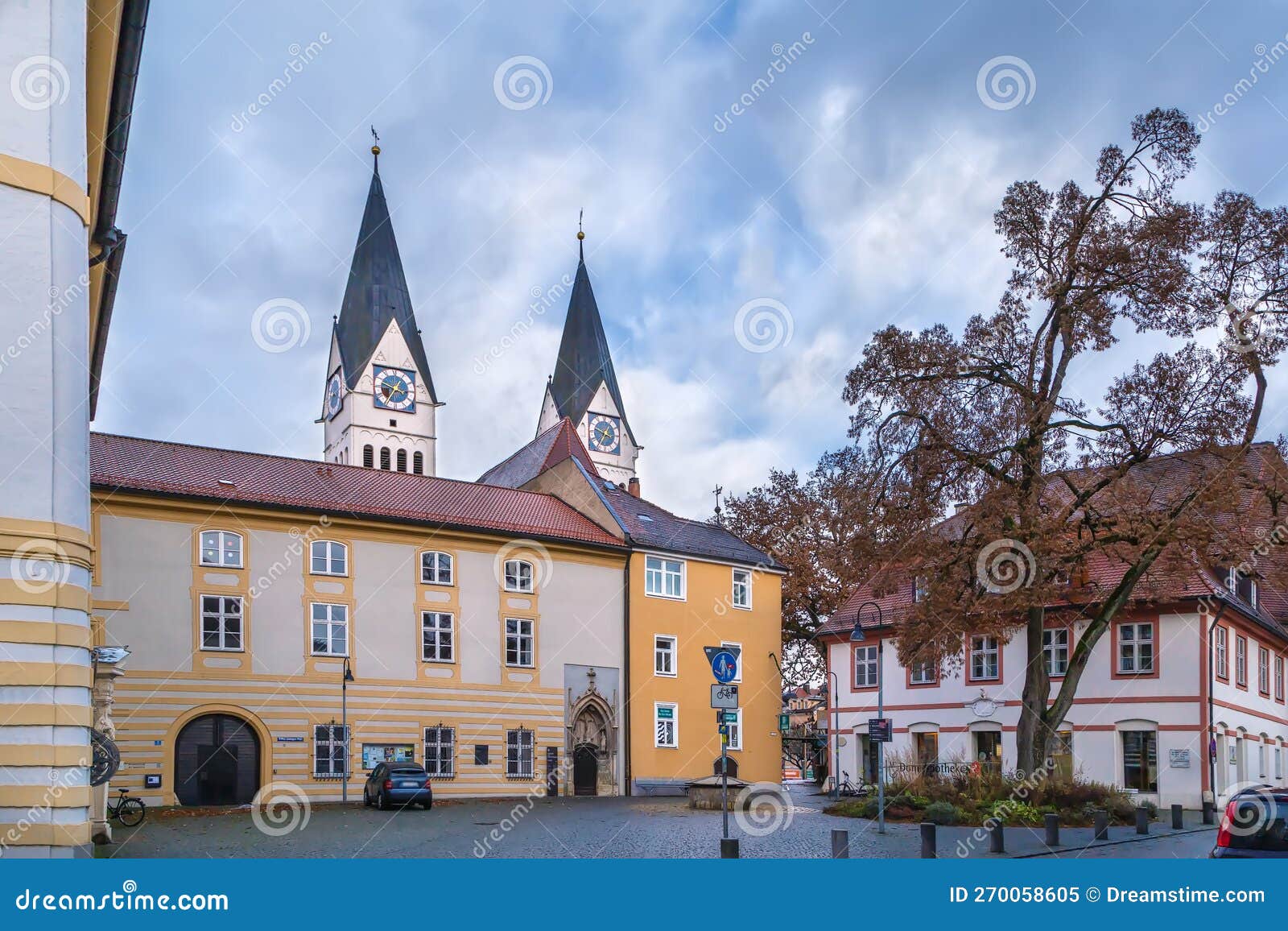 Square in Eichstatt, Germany Stock Image - Image of architecture ...