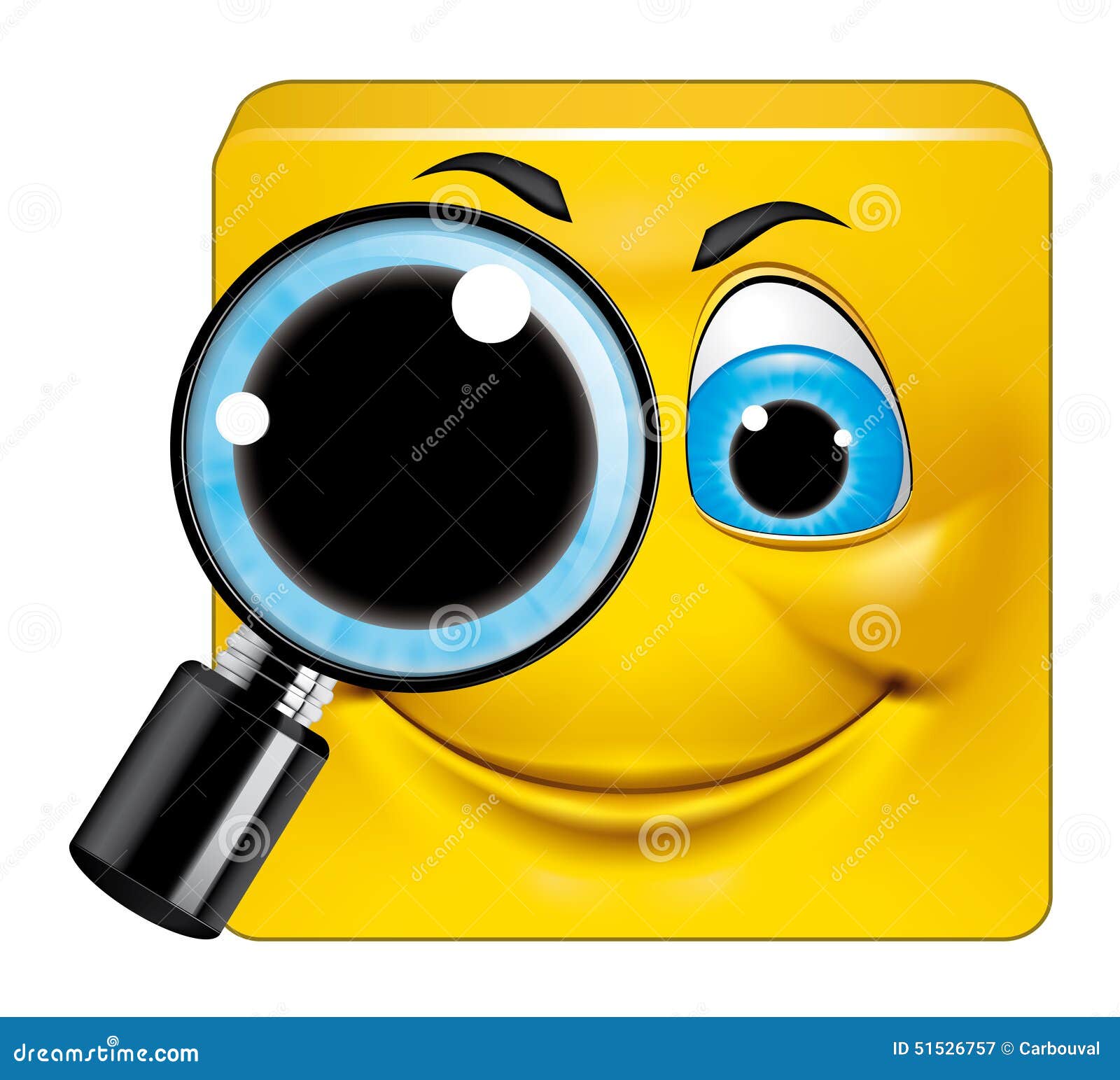 Square Emoticon Searching Stock Illustrations – 2 Square Emoticon ...