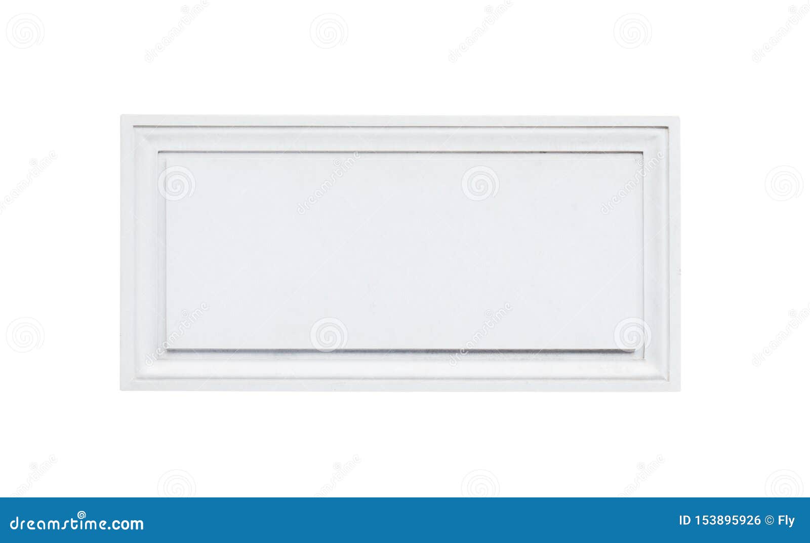 Square Empty Marble Plaque Signboard Isolated on White Stock Photo ...