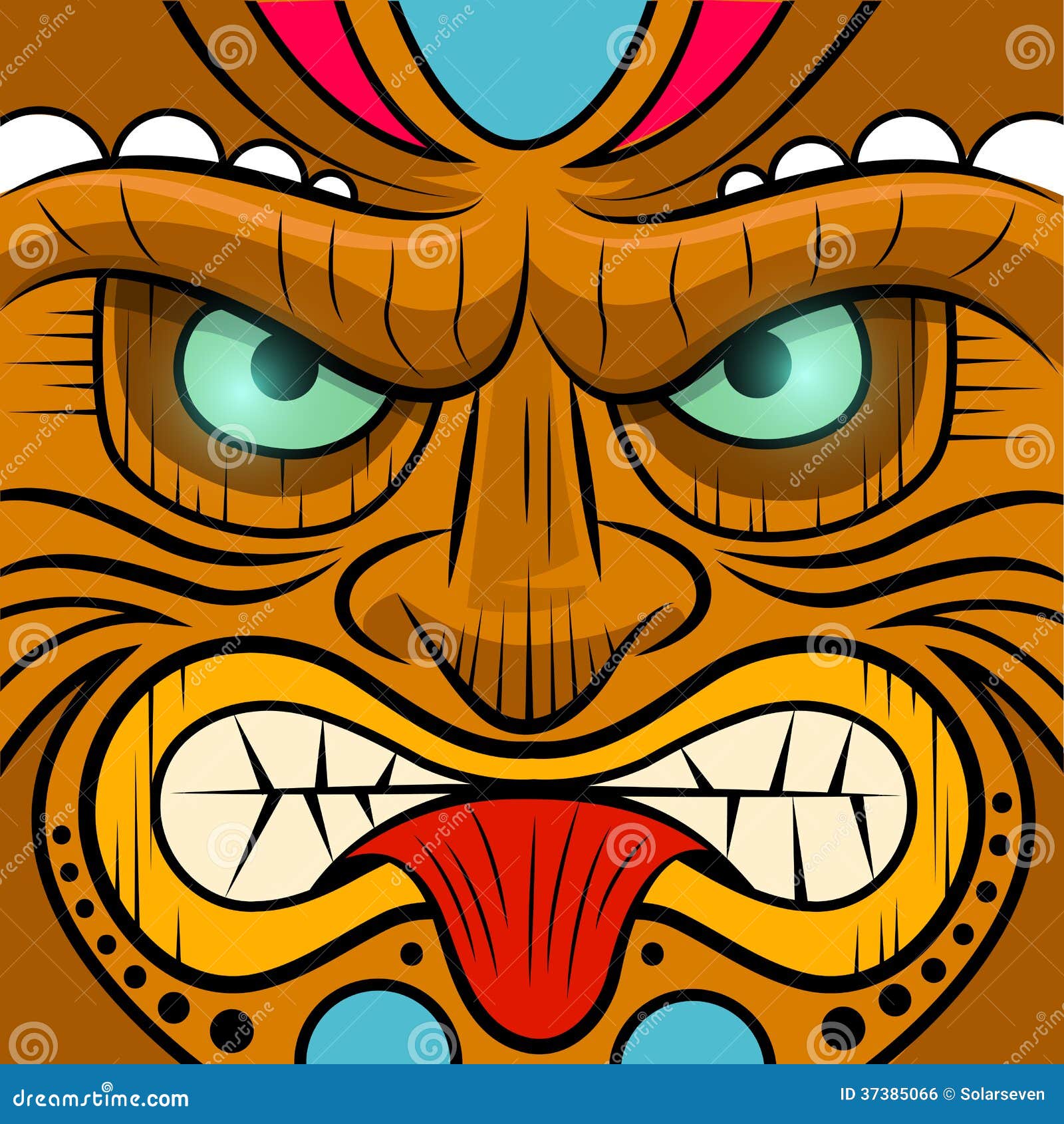 Square Faced Dead Zombie Cartoon Vector | CartoonDealer.com #37401337