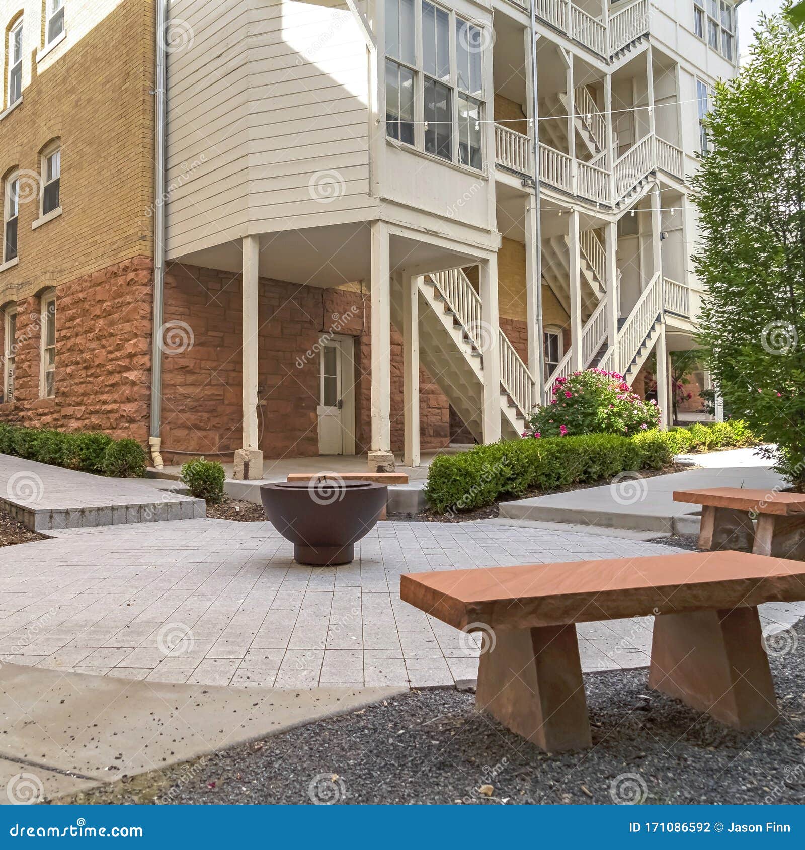 Square Fire Pit Bench Seating