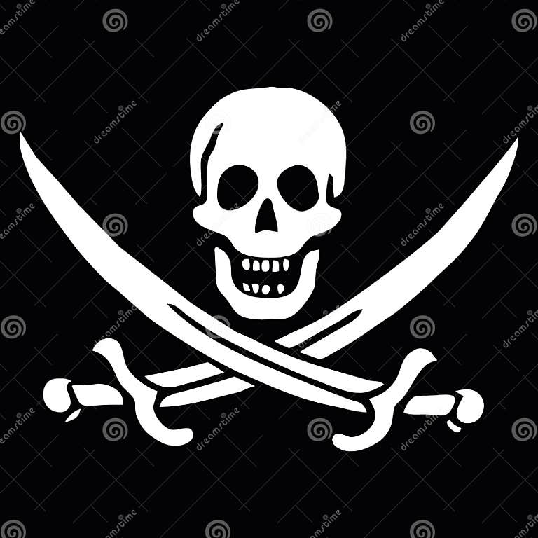 Square Flag of JACK RACKHAM (PIRATE FLAG) Stock Vector - Illustration ...