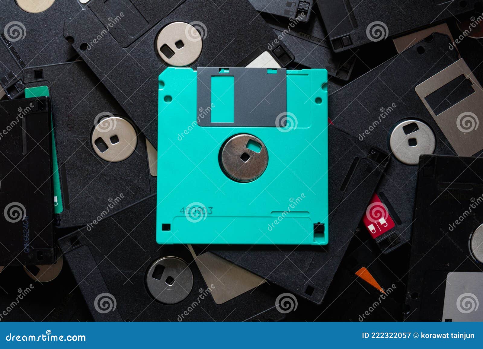 A Square Floppy Disk is a Magnetic Disk for Storing Data in an Old ...