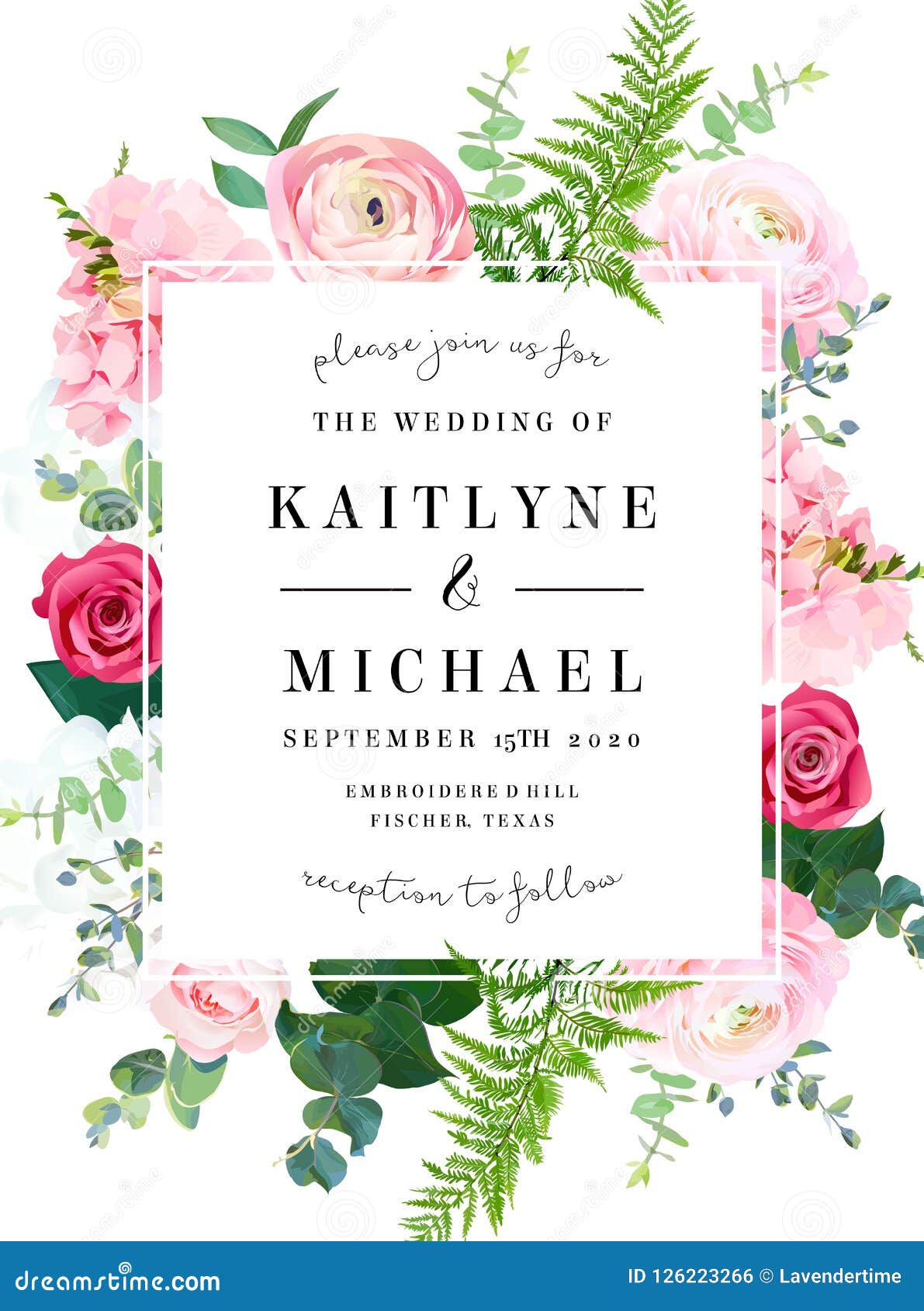 Square Floral Vector Design Frame Stock Vector - Illustration of flower ...