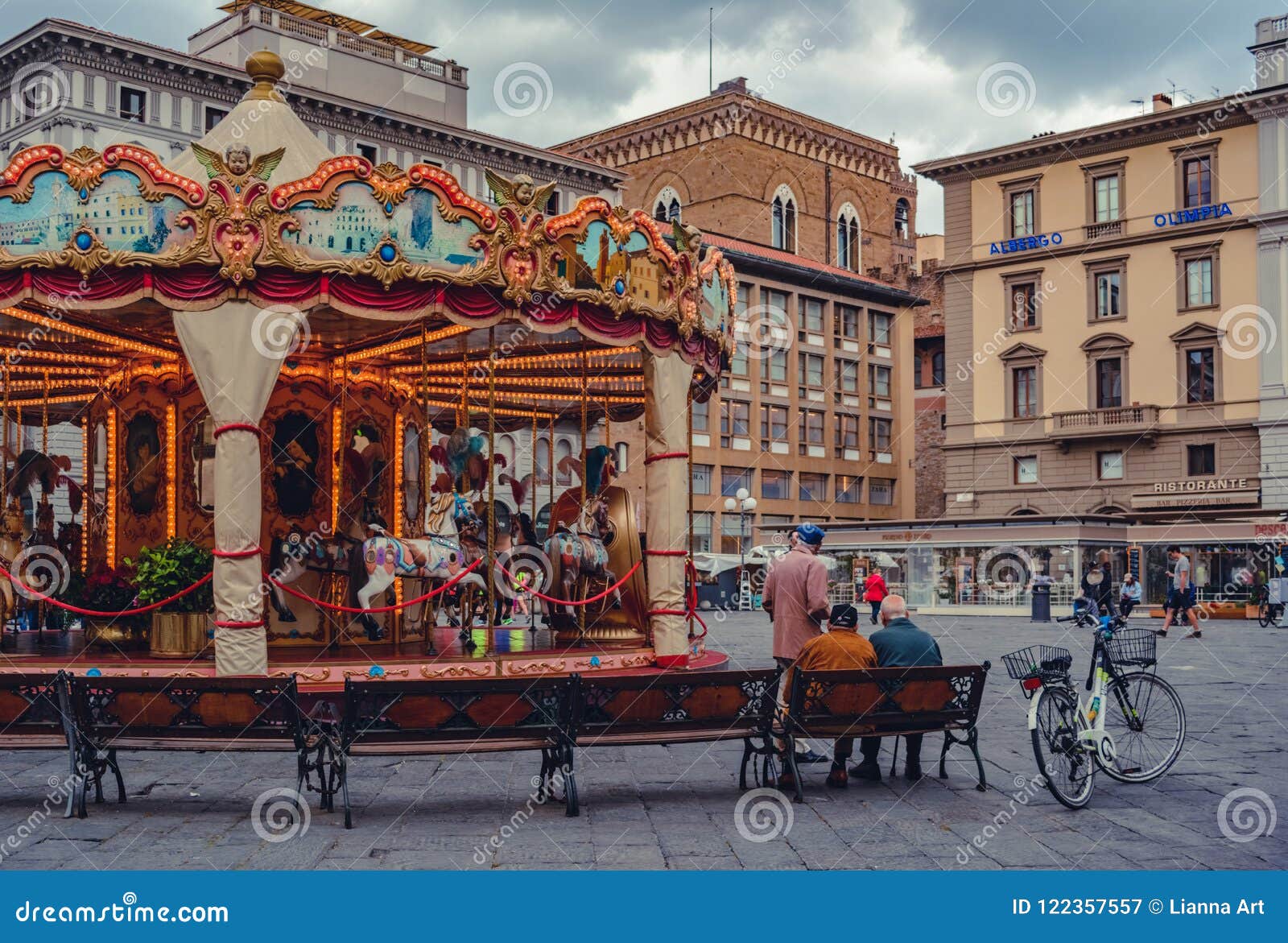 Square of Florence editorial photography. Image of famous - 122357557