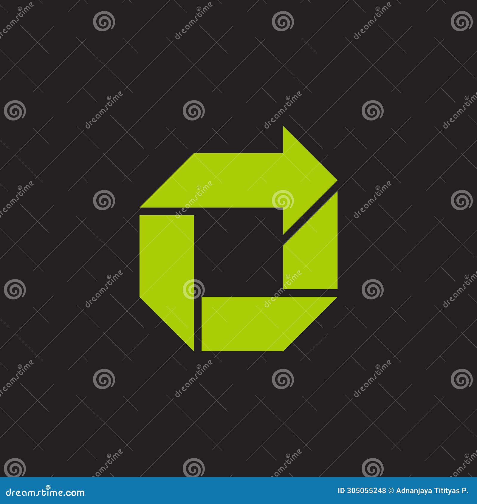 Square Fold Paper Recycle Symbol Icon Vector Stock Vector ...
