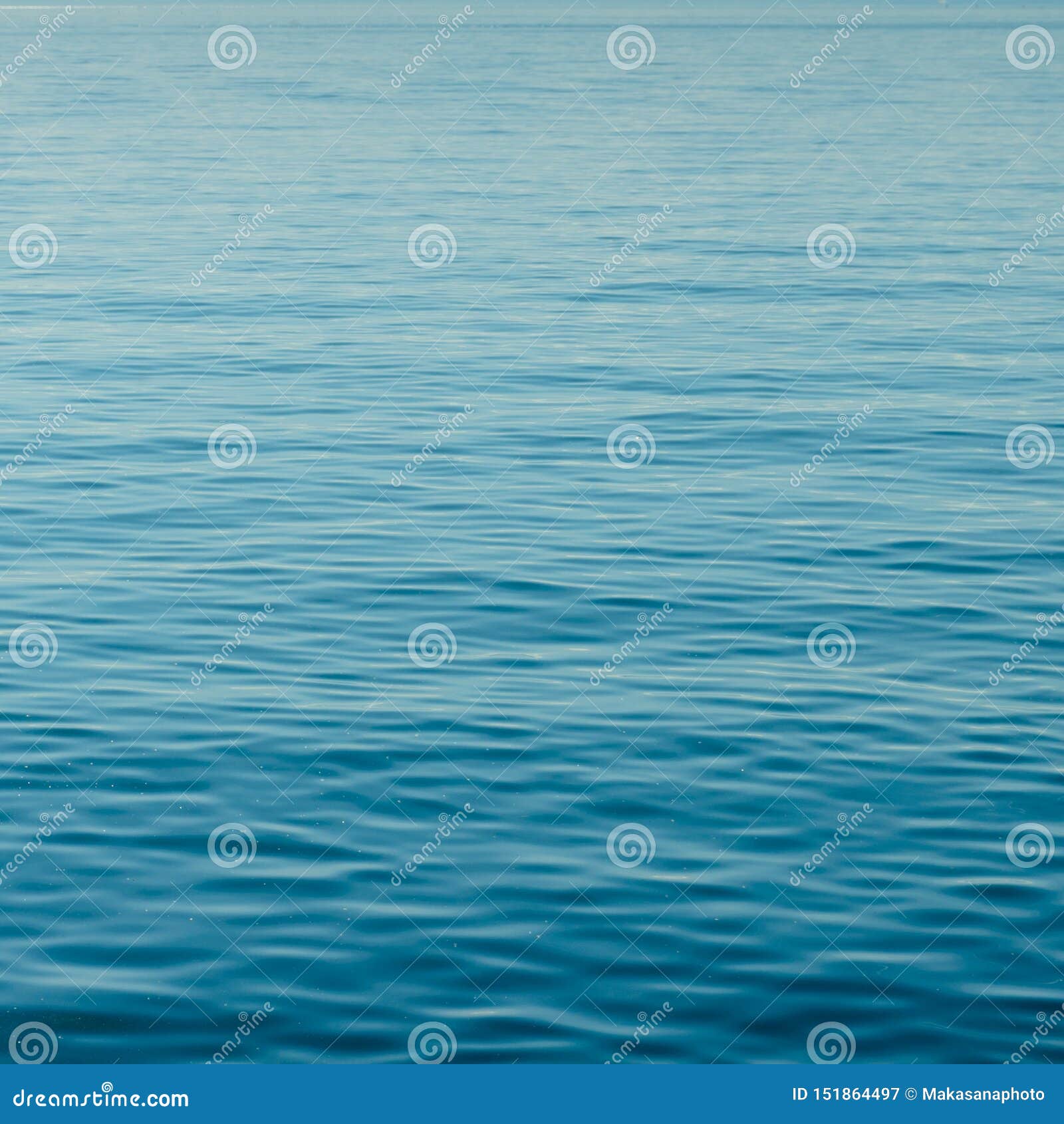 Background of Calm Blue Water with Small Waves and Endless Ripples ...