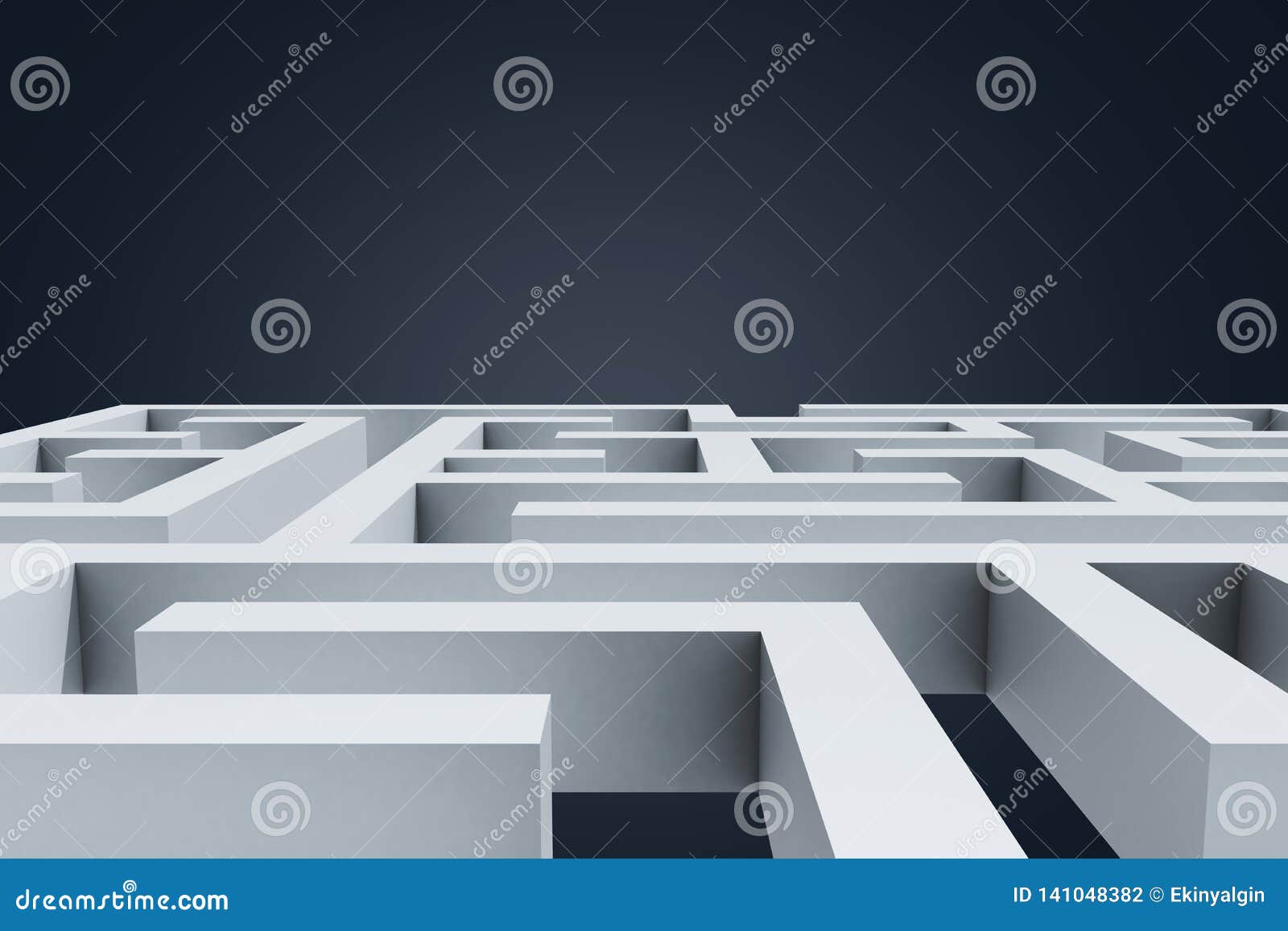 Square Format Maze Labyrinth Stock Illustration - Illustration of ...