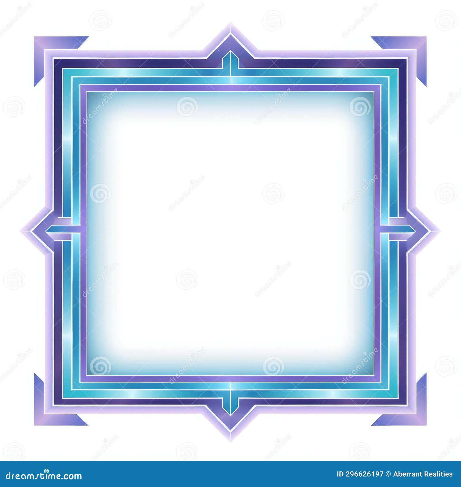 A Square Frame with Blue and Purple Colors Stock Illustration ...