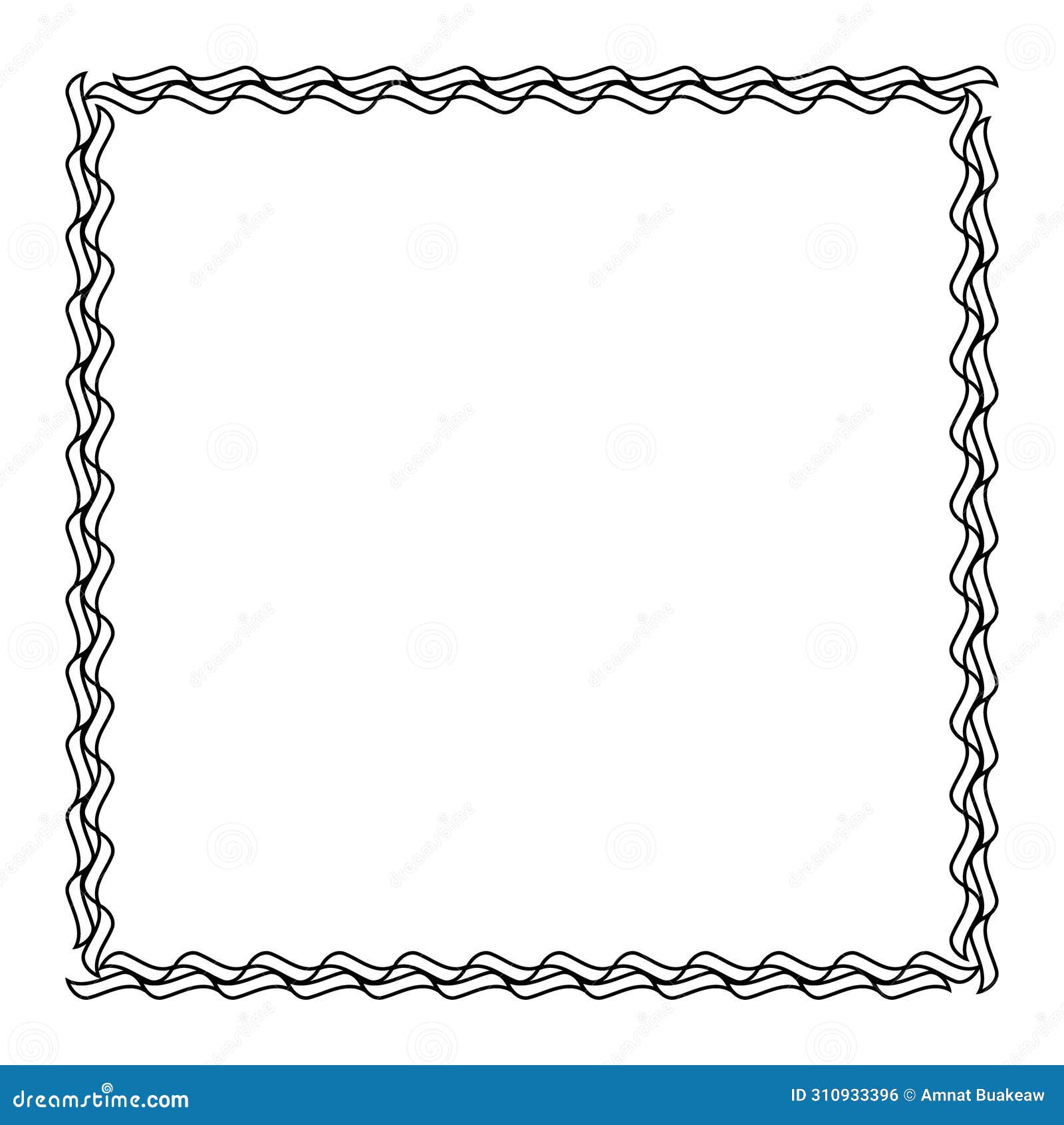 Square Frame, Border Frame Graphic Simple, Square Frame, Art Line Frame ...