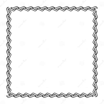 Square Frame, Border Frame Graphic Simple, Square Frame, Art Line Frame ...