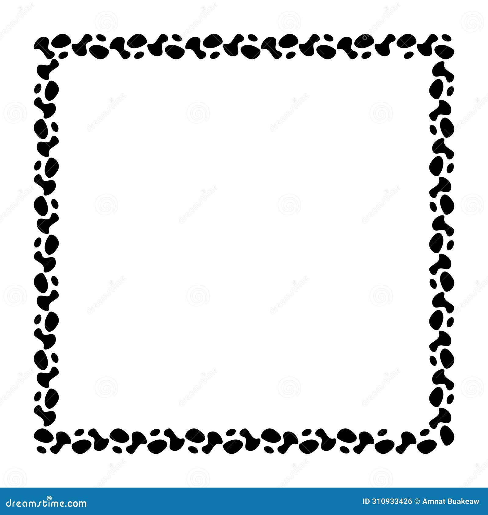 Square Frame, Border Frame Graphic Simple, Square Frame, Art Line Frame ...