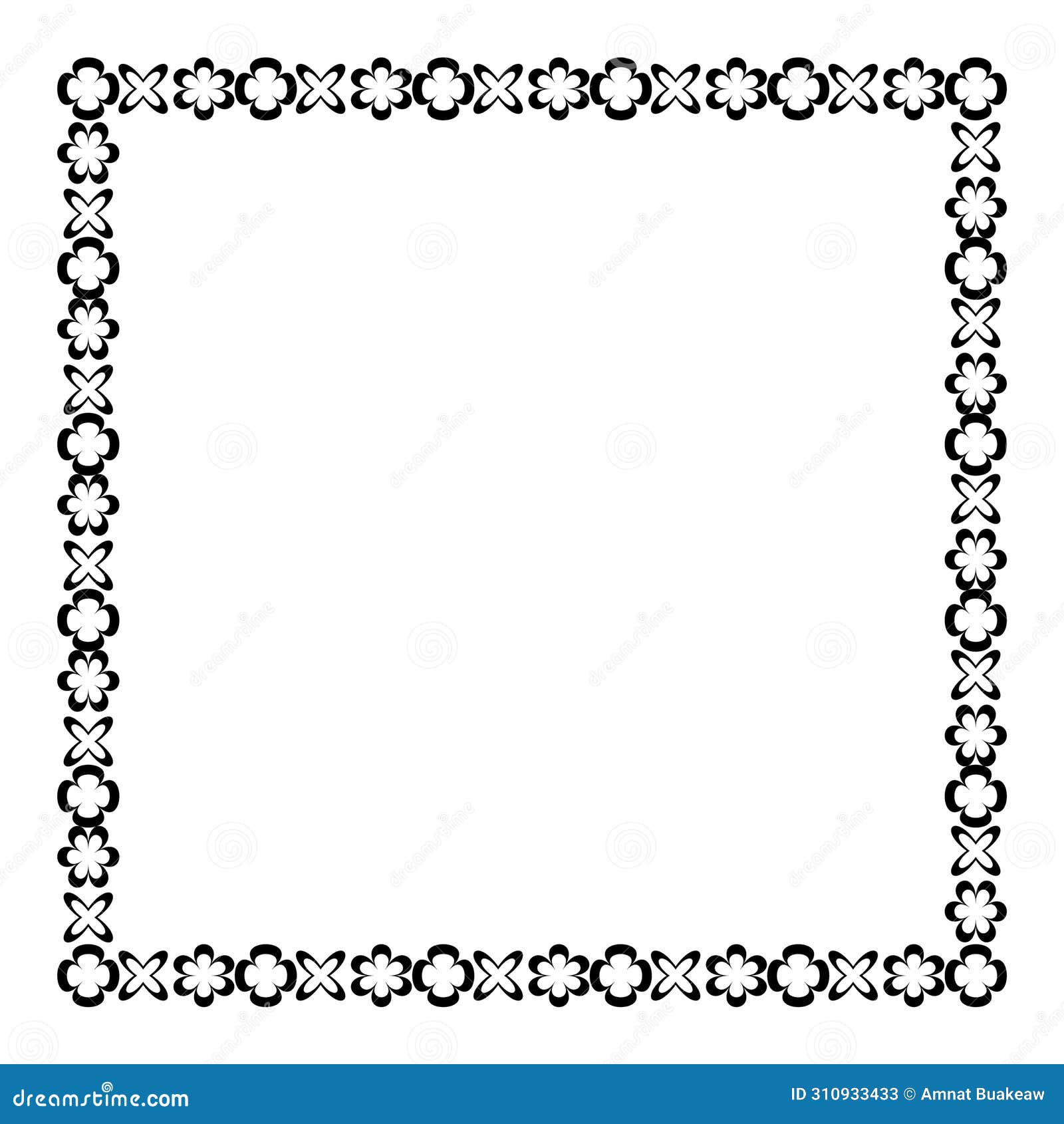 Square Frame, Border Frame Graphic Simple, Square Frame, Art Line Frame ...