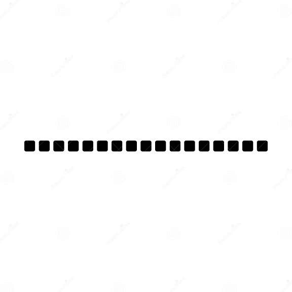 Square Frame Border Horizontal Line Shape Icon for Decorative Vintage ...