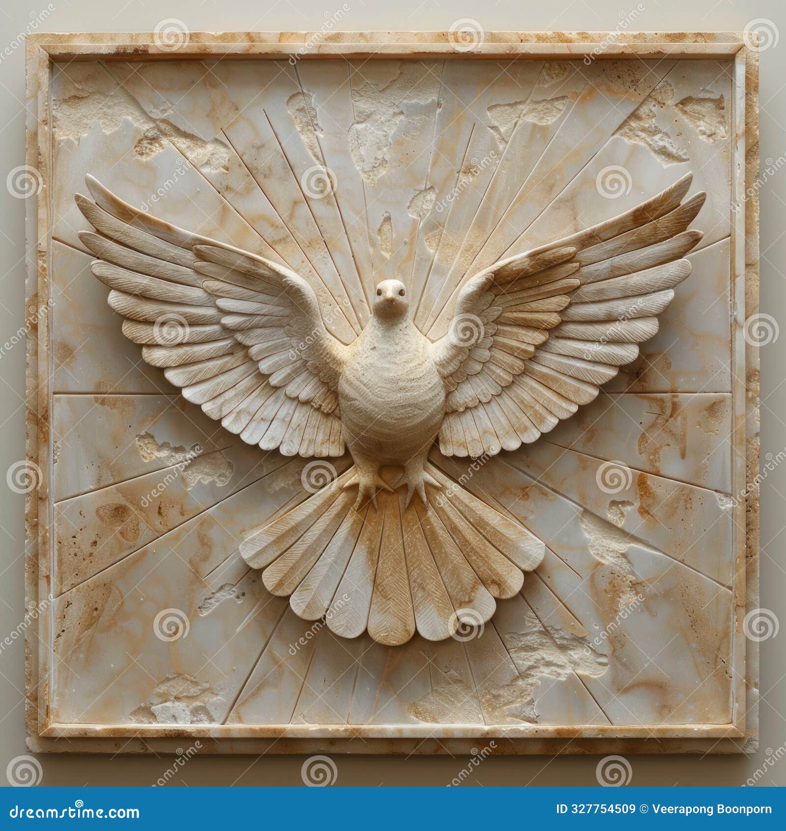 Square Frame Capturing the Essence of the Holy Spirit in the Form of a ...