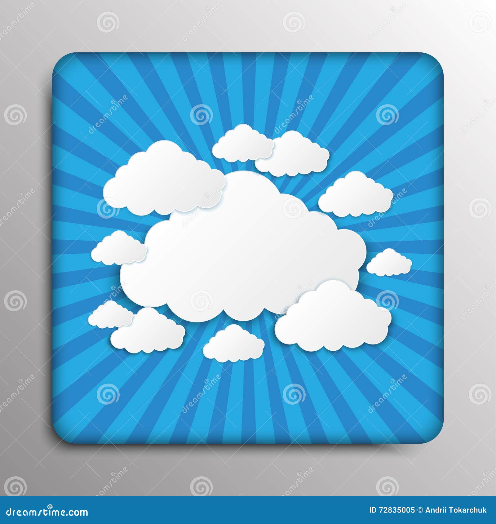 Frame With Clouds. Vector Illustration | CartoonDealer.com #109531614