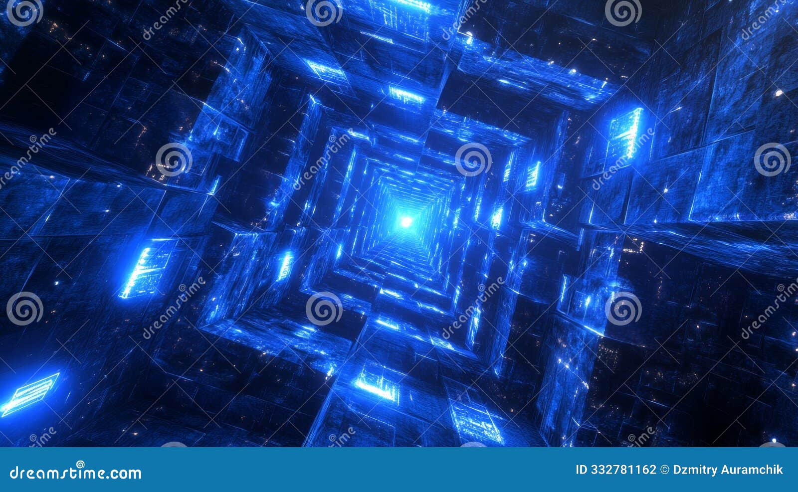 With a Square Frame Composed of Lines and a Blue Metal Rod Frame on a ...