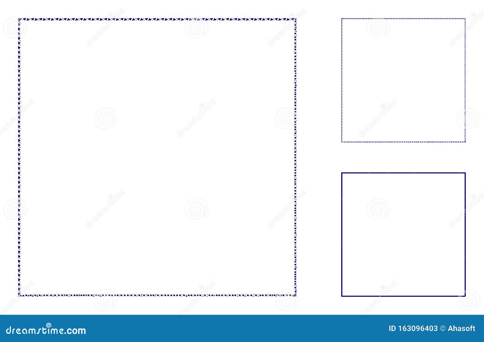Unequal Rectangular Box Die Cut Template Cartoon Vector | CartoonDealer ...