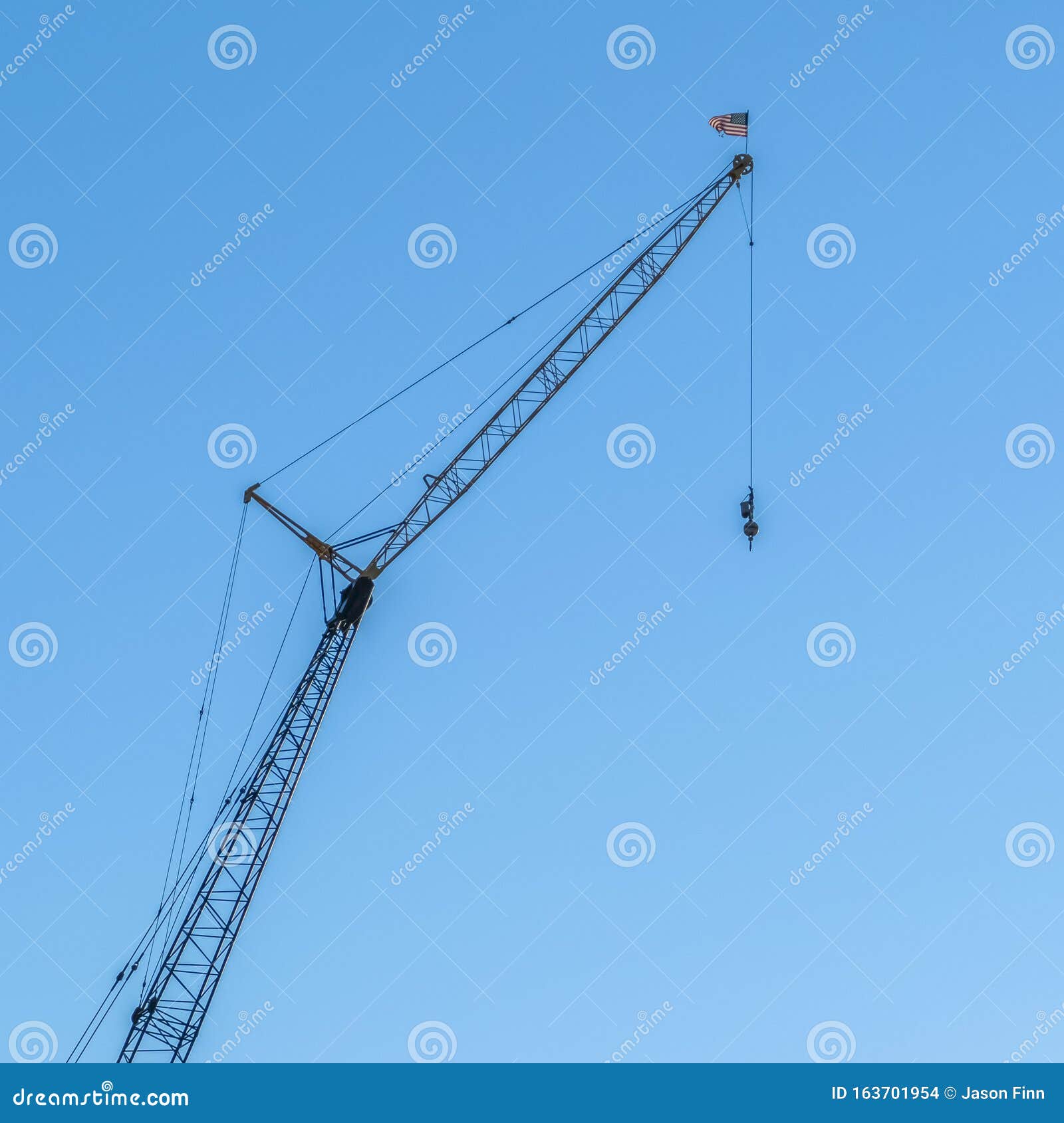 Square Frame Construction Crane for Lifting and Lowering Materials ...