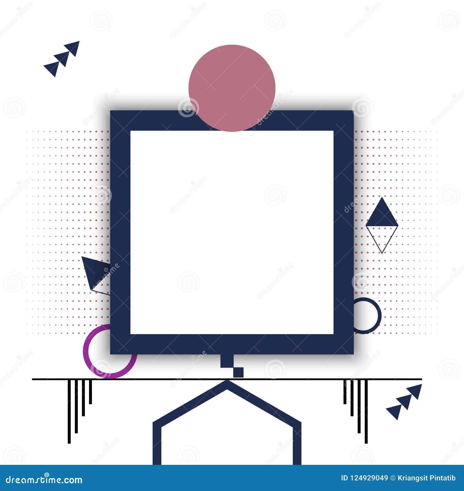 Square Frame Design, Geometry Stock Vector - Illustration of element ...