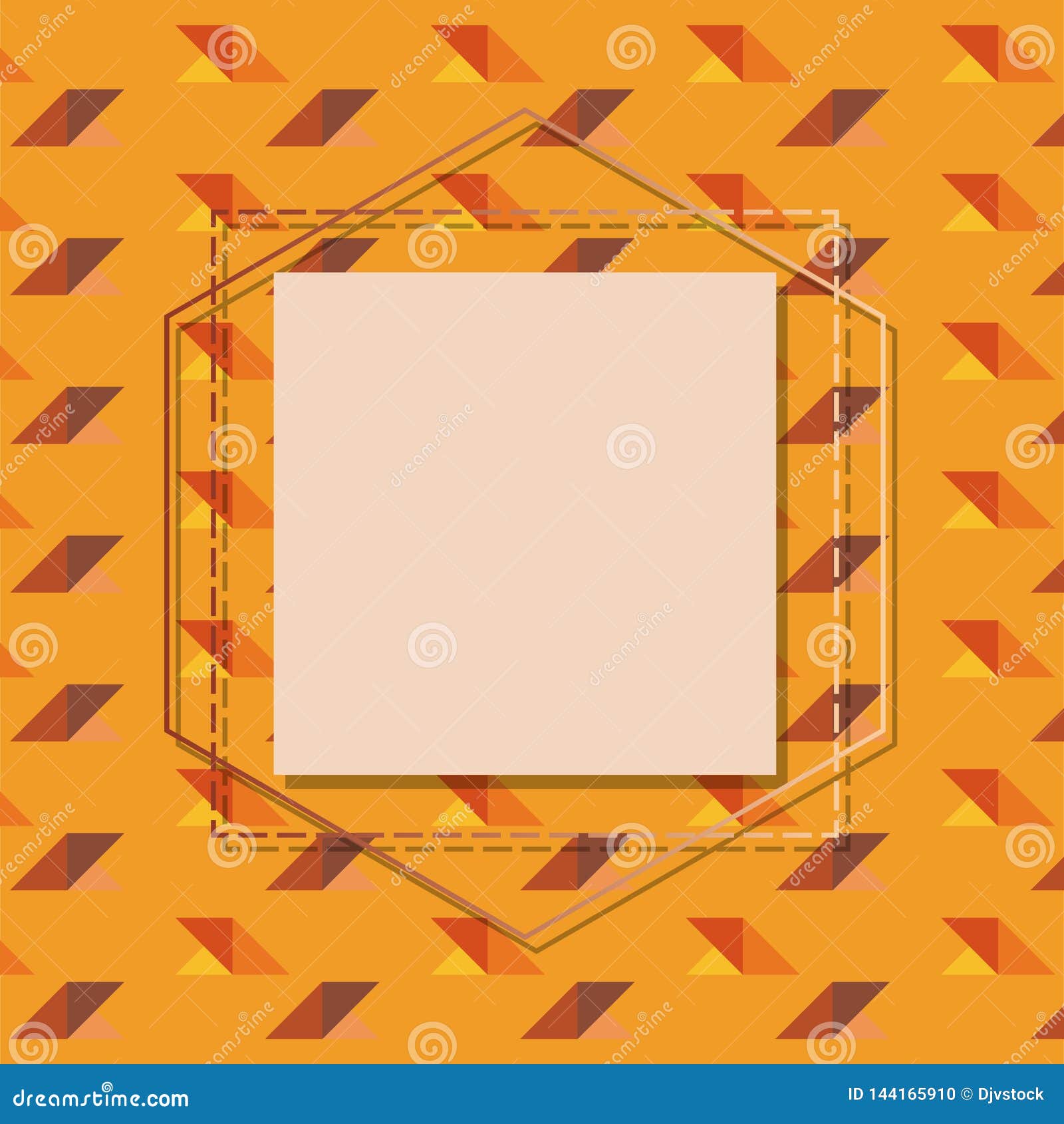 Square Frame Elegant Label Template Stock Illustration - Illustration ...