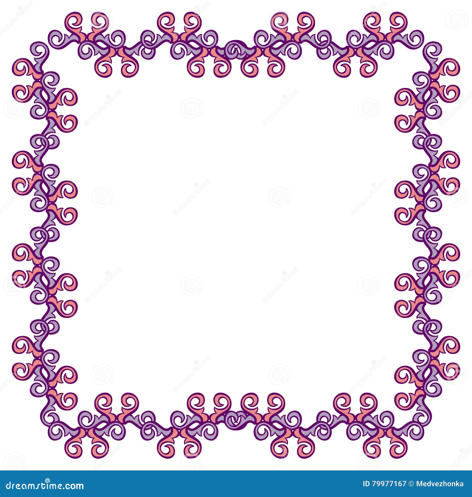 Square Frame with Free Space for Your Text. Stock Illustration ...